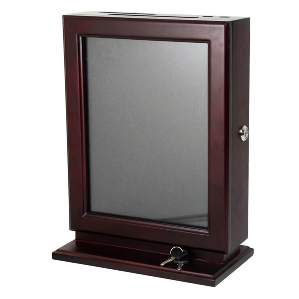 AdirOffice Customizable Wood Suggestion Box, Lockable, Mahogany ...