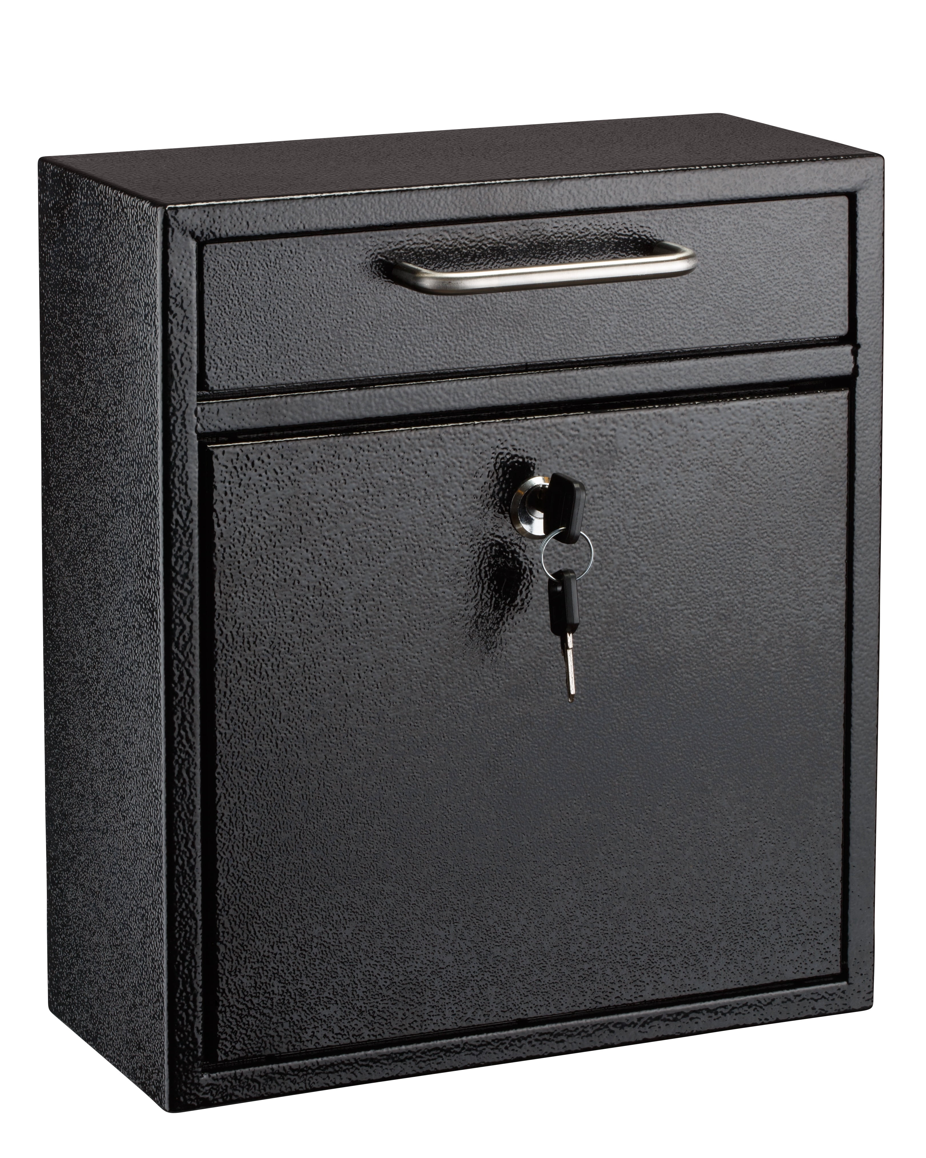AdirOffice Galvanized Steel Wall Mountable Large Mail/File Box W/Key ...