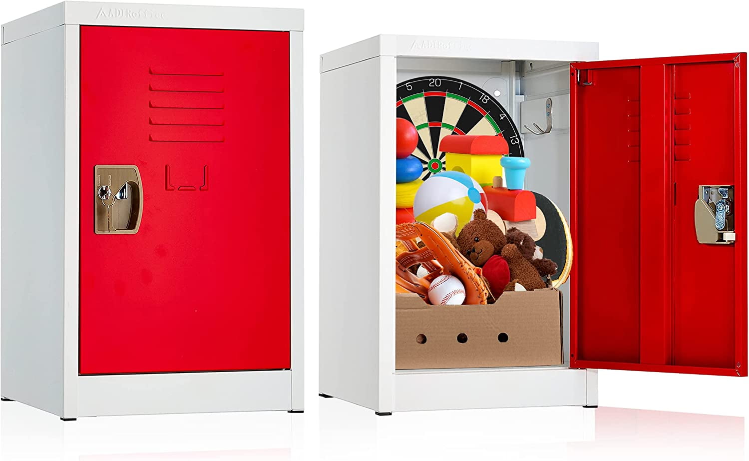 AdirOffice Kids Steel Metal Storage Locker - Heavy Duty Storage ...