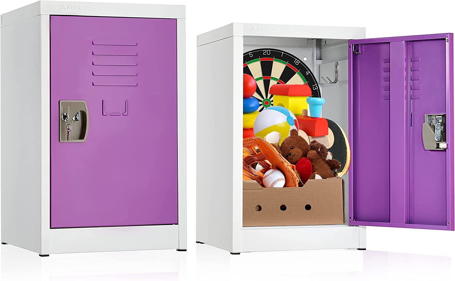 AdirOffice Kids Steel Metal Storage Locker - Heavy Duty Storage ...