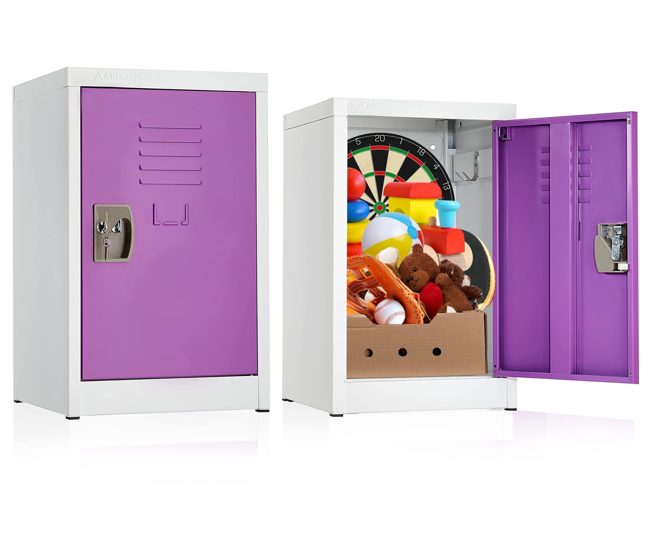 AdirOffice Kids Steel Metal Storage Locker - for Home & School - with ...