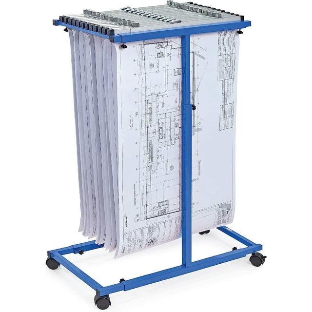 AdirOffice Mobile Blueprint Holder Vertical File Organizer for Hanging ...