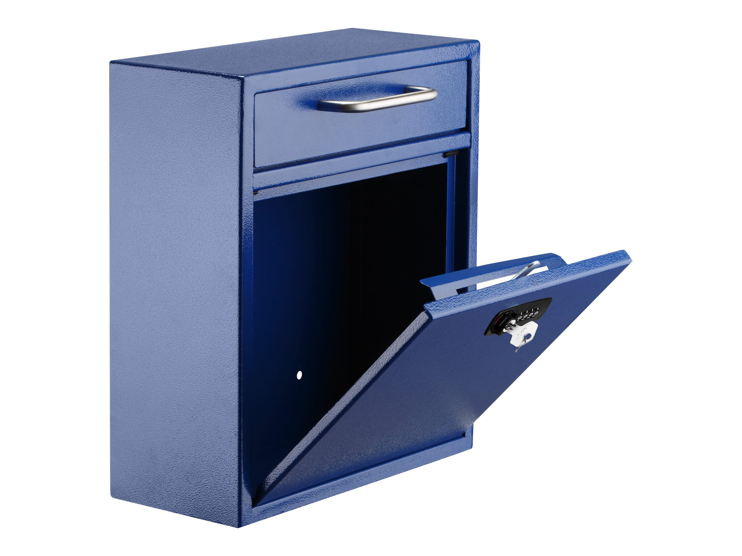 AdirOffice Steel Wall Mountable Large Mail/File Box w/Key & Combination ...