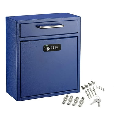 Wall Mounted Mailbox Drop Box with Lock Large Capacity ,Letterbox ...