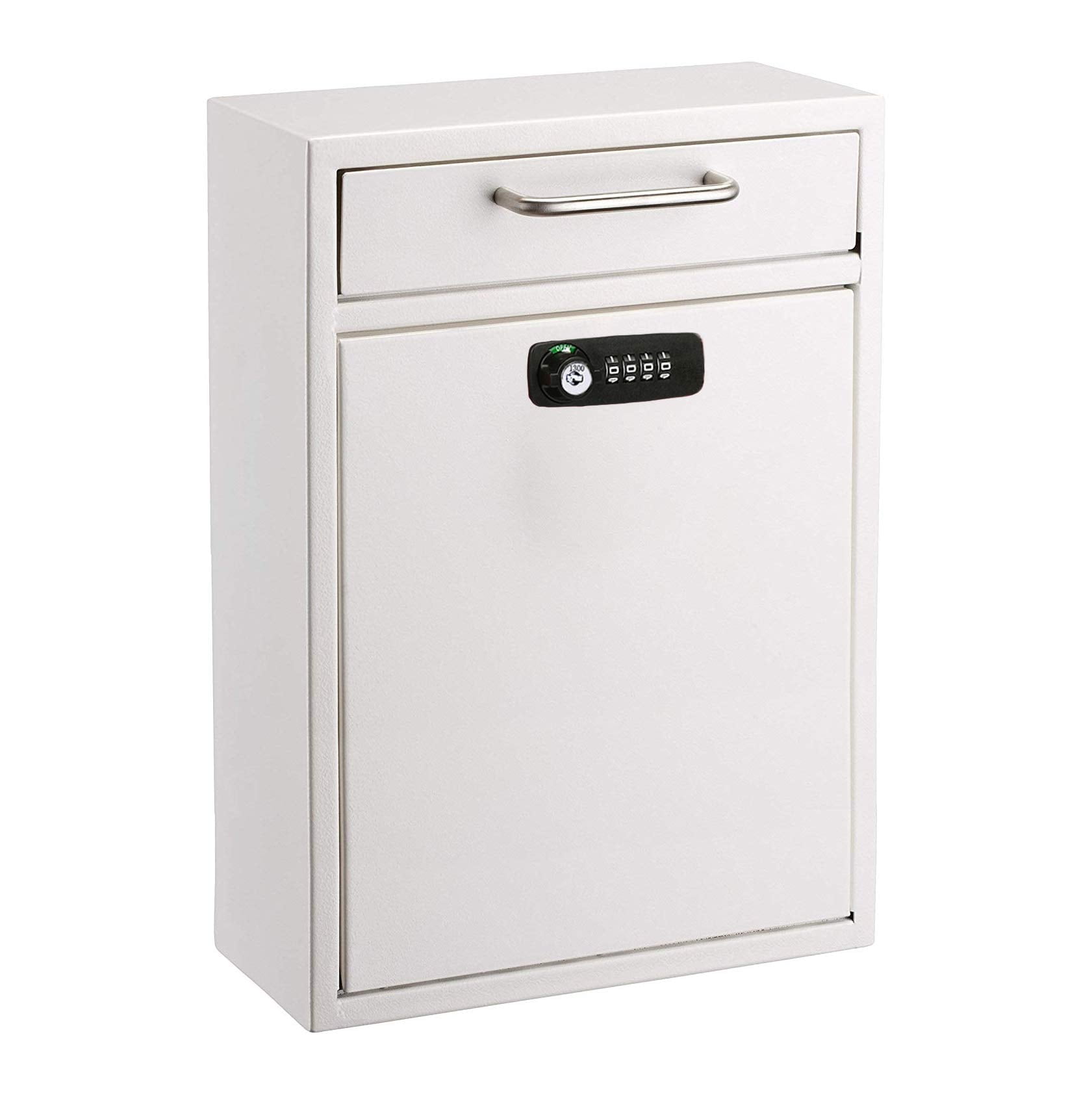 AdirOffice Wall Mount Mailbox - Combination Mailbox with Keys- Durable ...