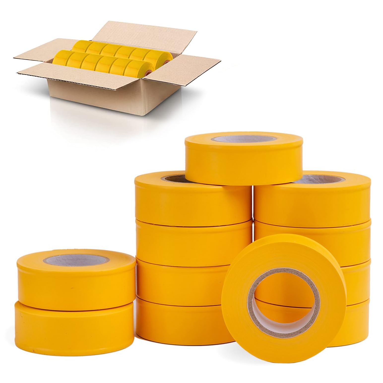 AdirPro 12 Pack Fluorescent Flagging Tape - Multipurpose Neon Marking ...