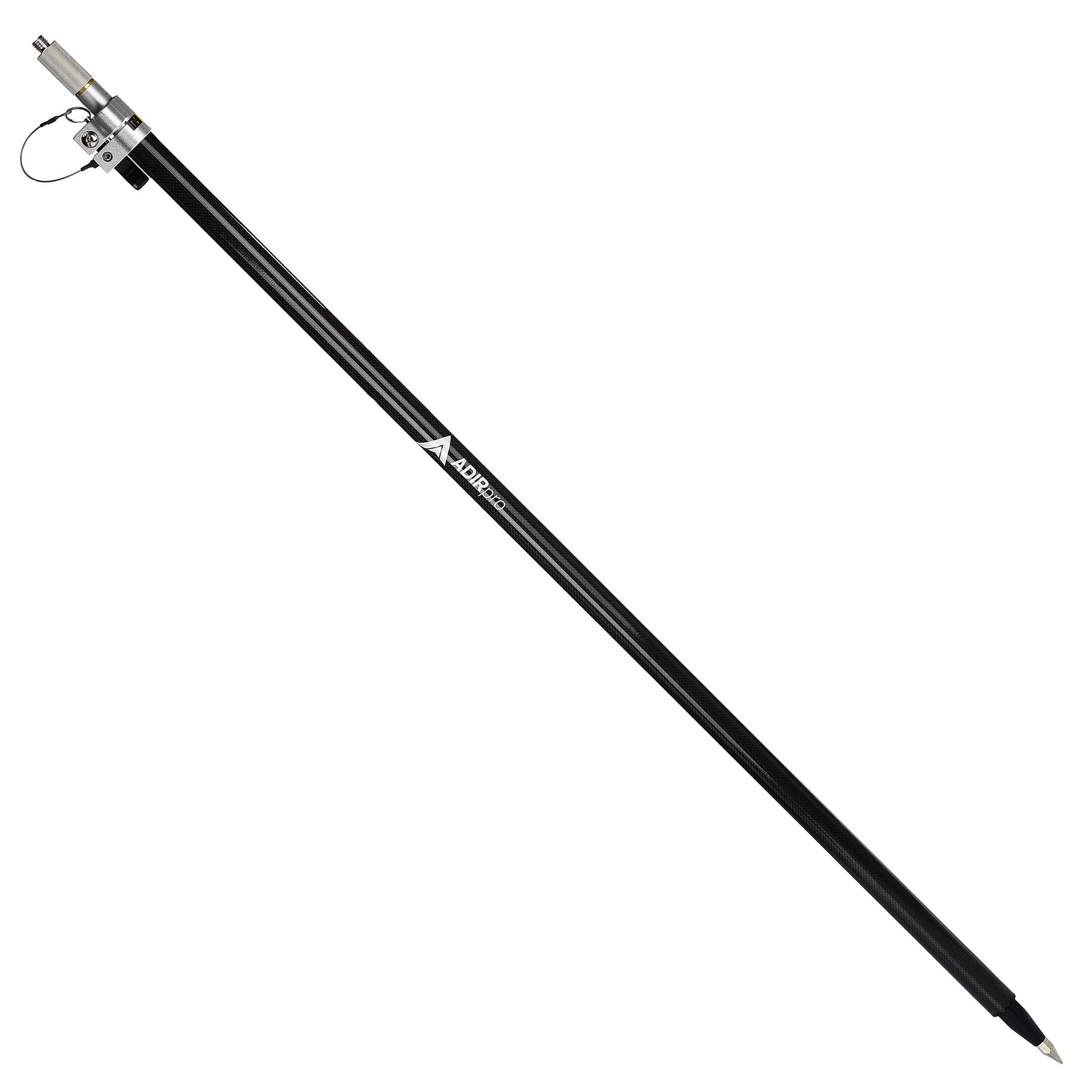 AdirPro 8.5-Foot Carbon Fiber Prism Pole with Fixed Adapter - Screw ...