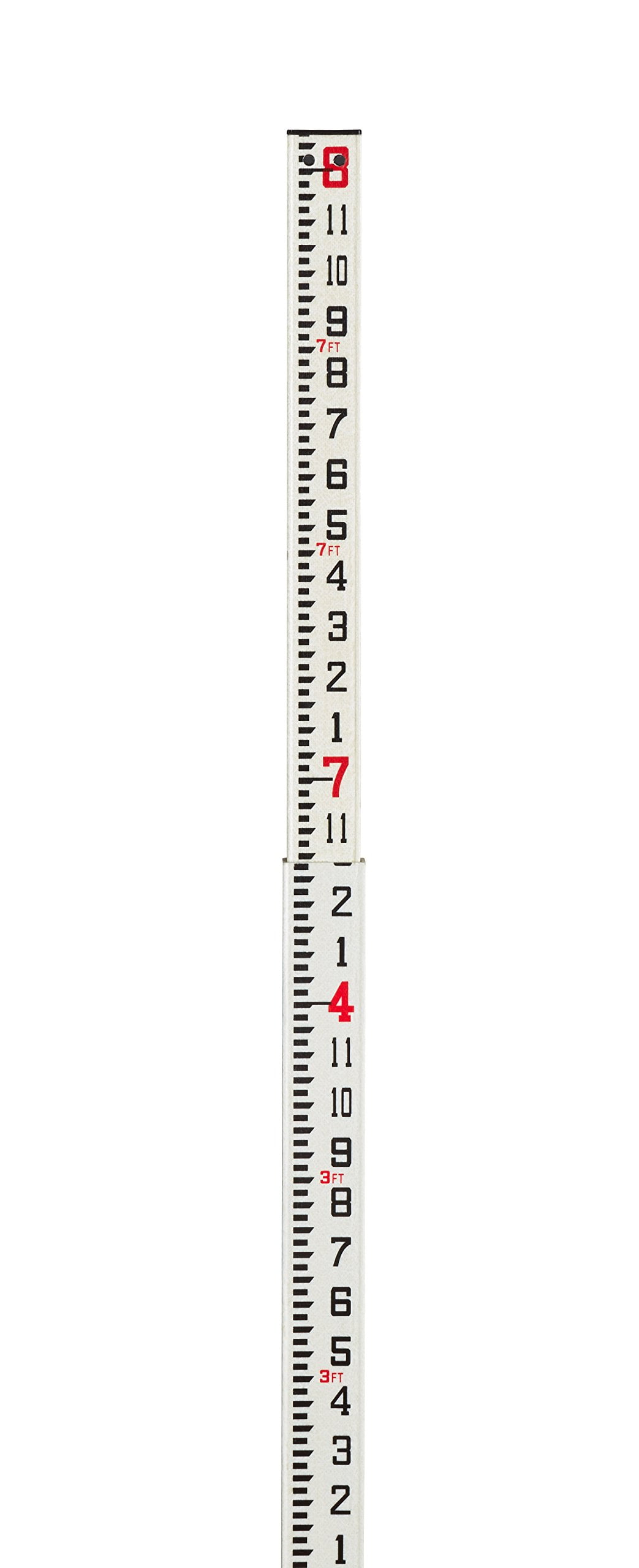 AdirPro 8-Foot Fiberglass Grade Rod – 8ths, 2-Section Telescoping ...