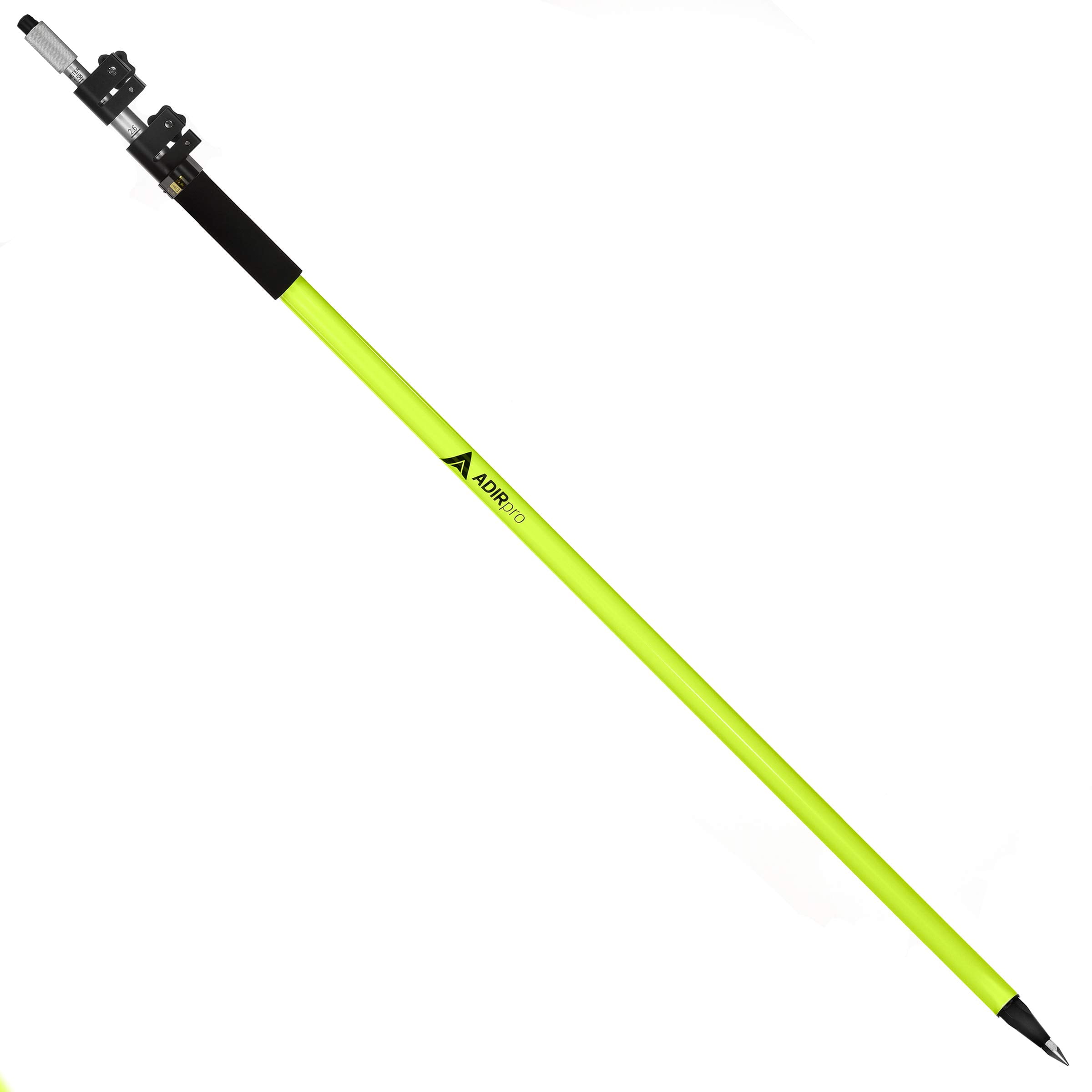 AdirPro Aluminum Prism Pole - Fluorescent Green - Telescopic 12’ (3.7m ...