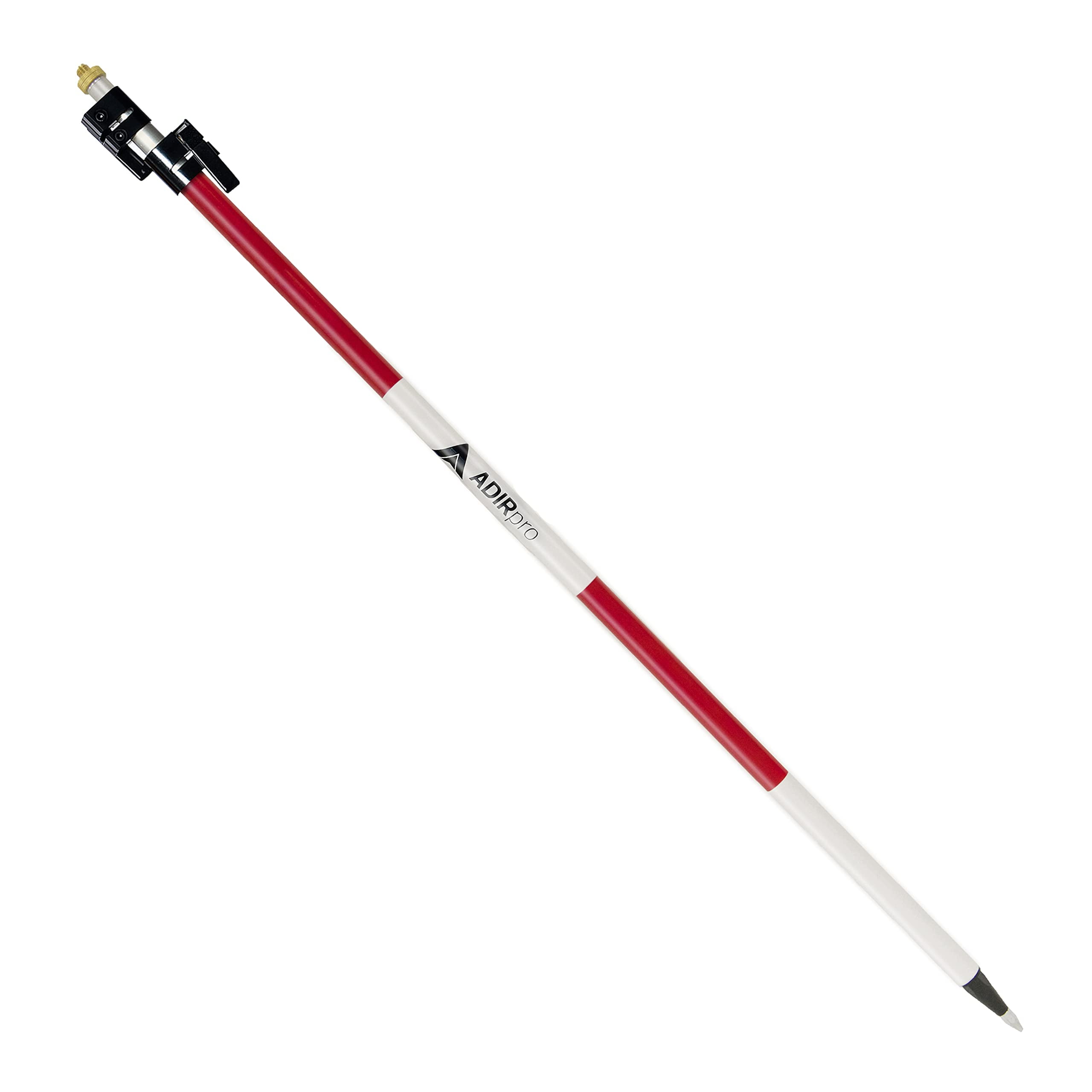 AdirPro Aluminum Prism Pole - Telescopic 12’ (3.7m) - Adjustable Tip ...