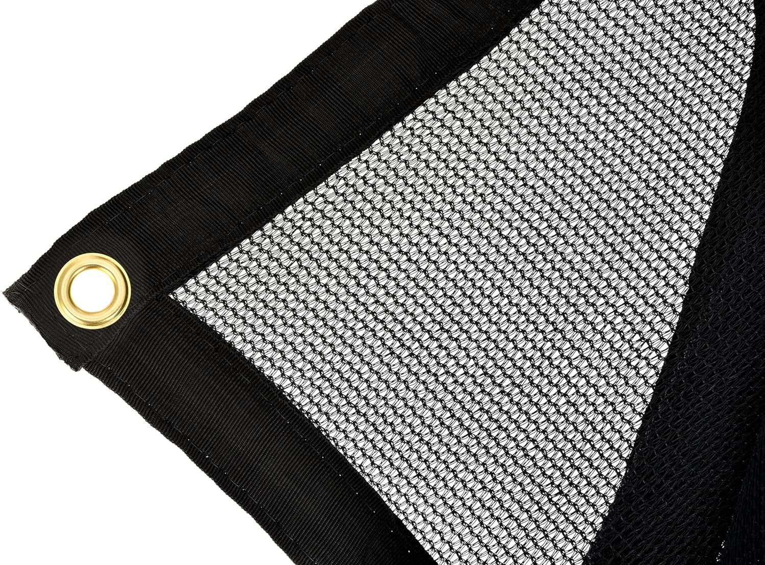 AdirPro Heavy Duty Knitted Mesh Tarp - 12x24ft Black Shade Tarp with ...