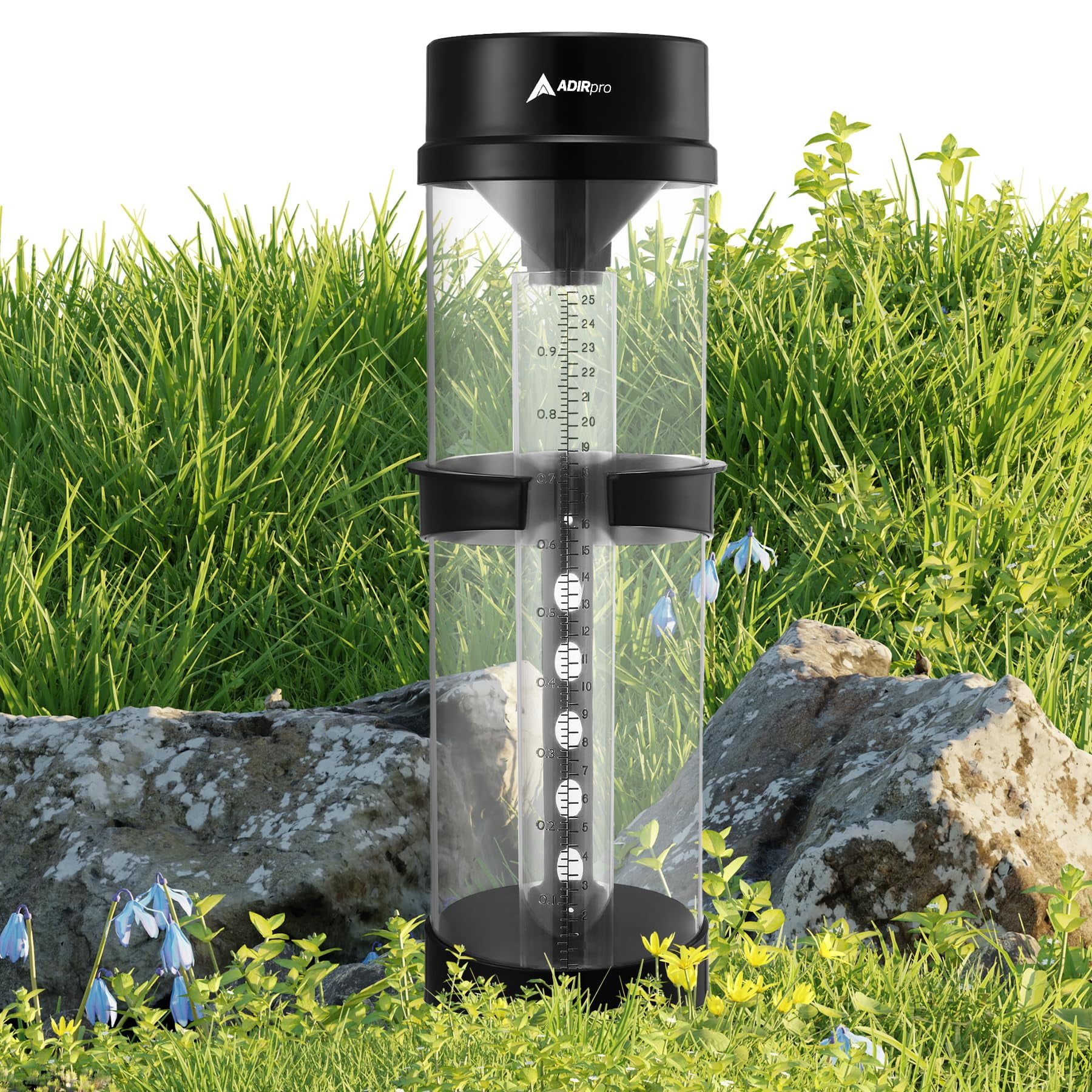 AdirPro Outdoor Rain Guage Instrument – Weatherproof & Break Proof ...