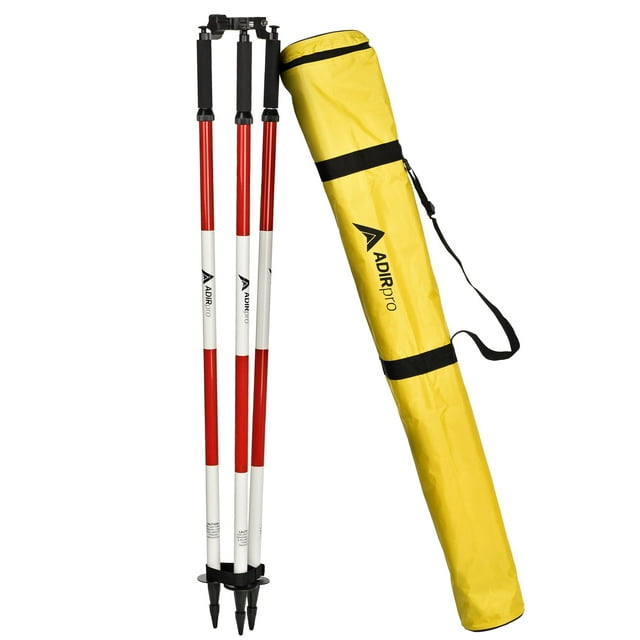 AdirPro Prism Pole Tripod – Aluminum Range Pole Tripod – Use for Survey ...