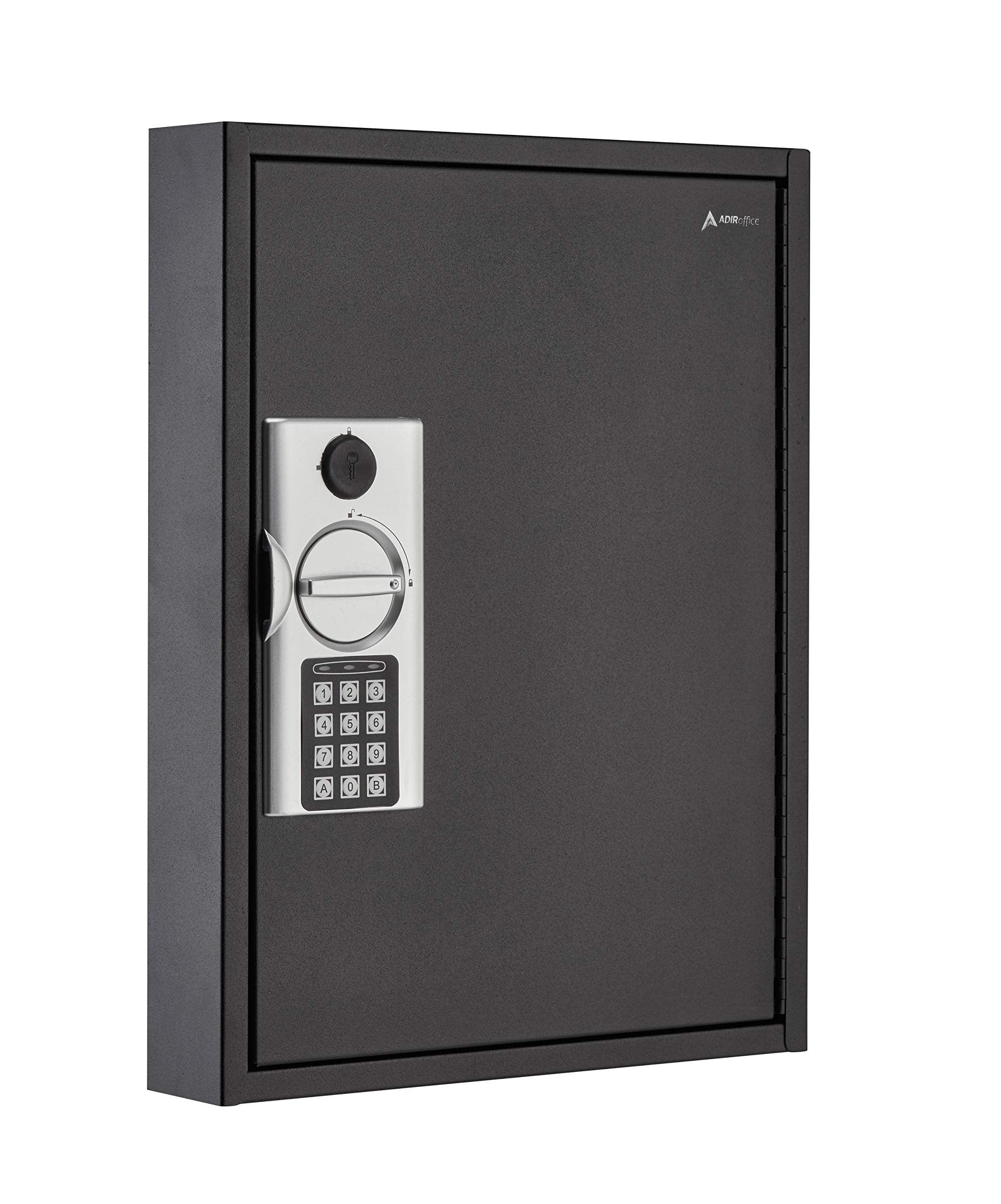 Adiroffice Key Holder Wall Mount - 60 Keys Lock Box with Code, Key ...