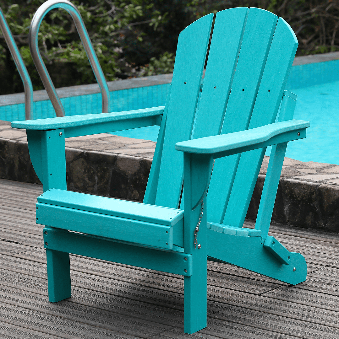 Adirondack Chair, Outdoor Chair with Cup Holder for Garden Camping ...