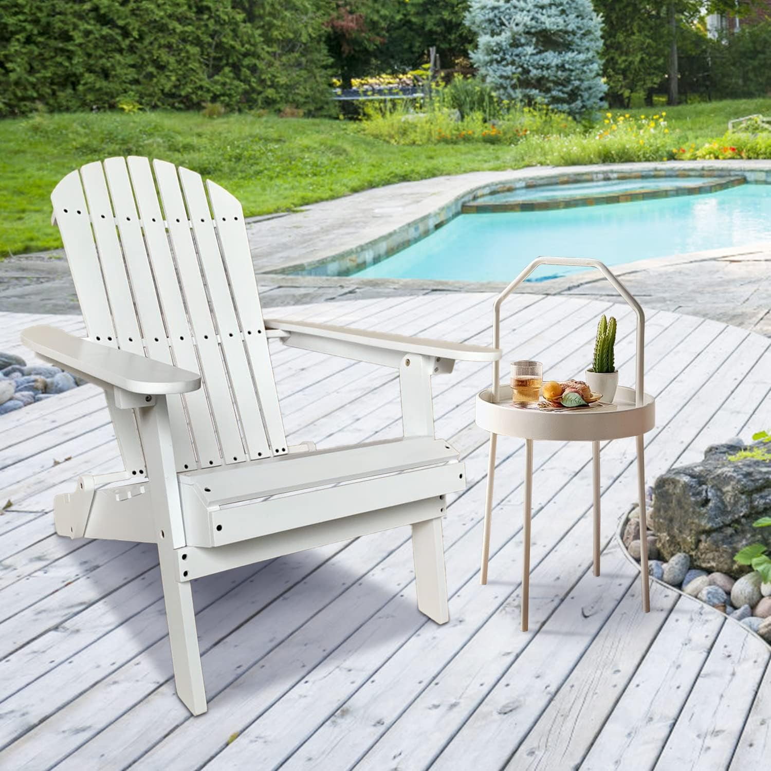 Adirondack Chair Wooden Outdoor Chair Patio Chair Fire Pit Chairs ...