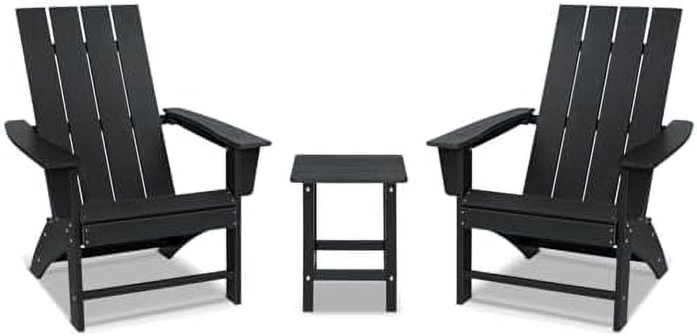 Adirondack Chairs Set of 2 with Side Table HDPE Outdoor Adirondack ...