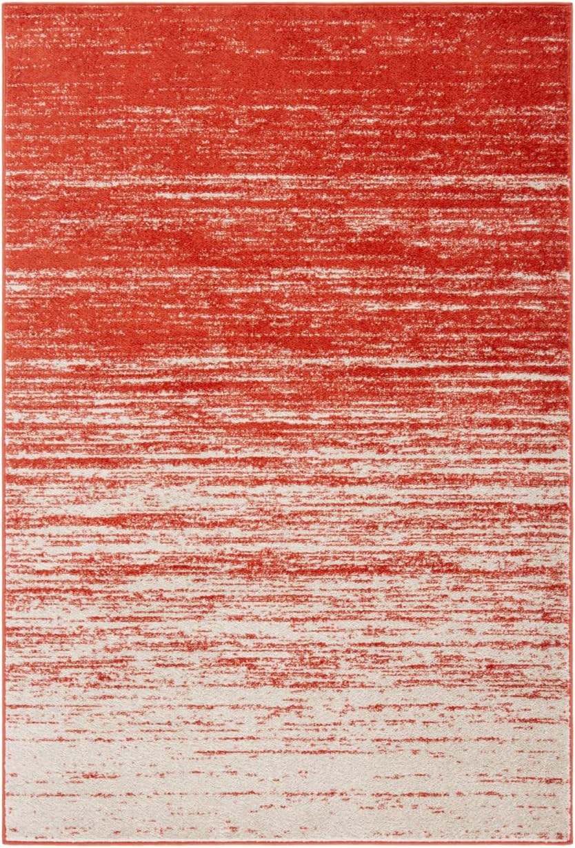 Adirondack Collection Accent Rug - 2'6" X 4', Orange & Grey, Modern ...