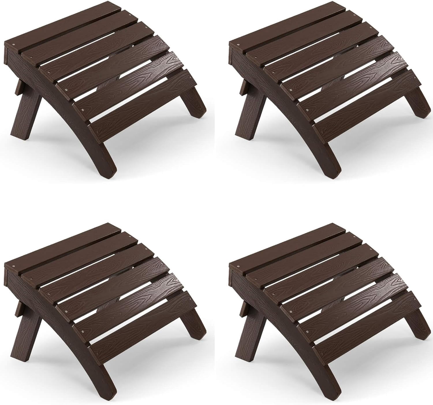Adirondack Ottoman, Plastic Folding Adirondack Footstool, All Weather ...