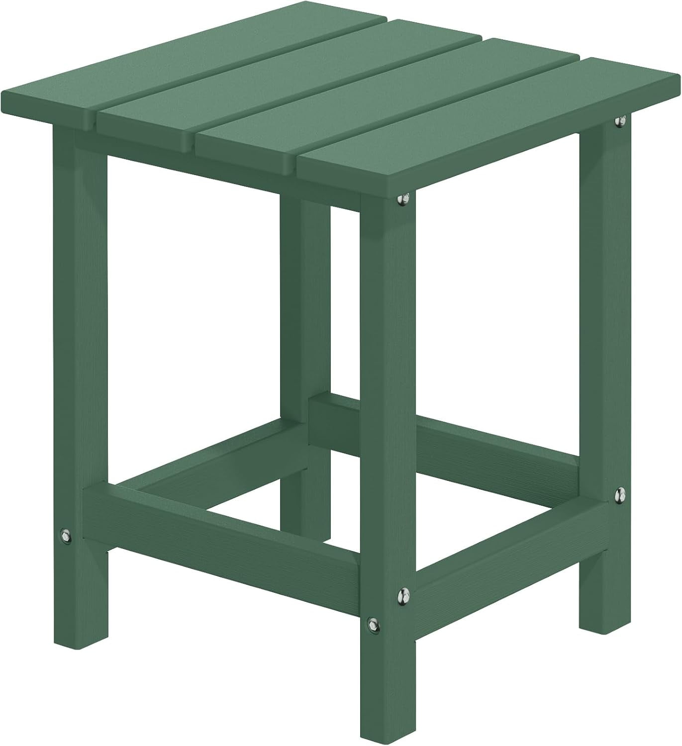 Adirondack Outdoor Side Table, 14.7" Patio Side Table Weather Resistant ...