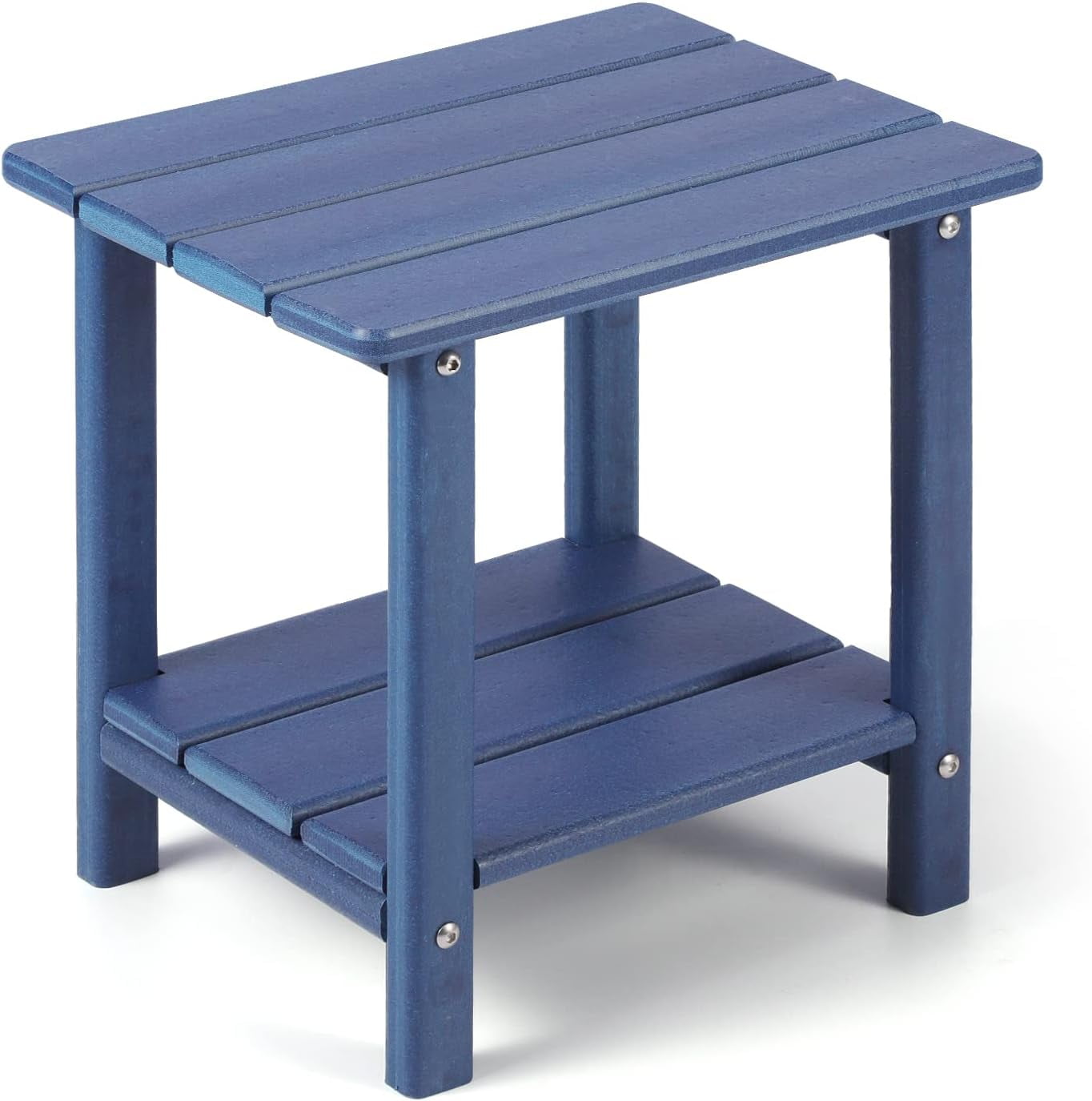 Adirondack Outdoor Side Table, 2-Tier Sturdy Patio End Table Weather ...
