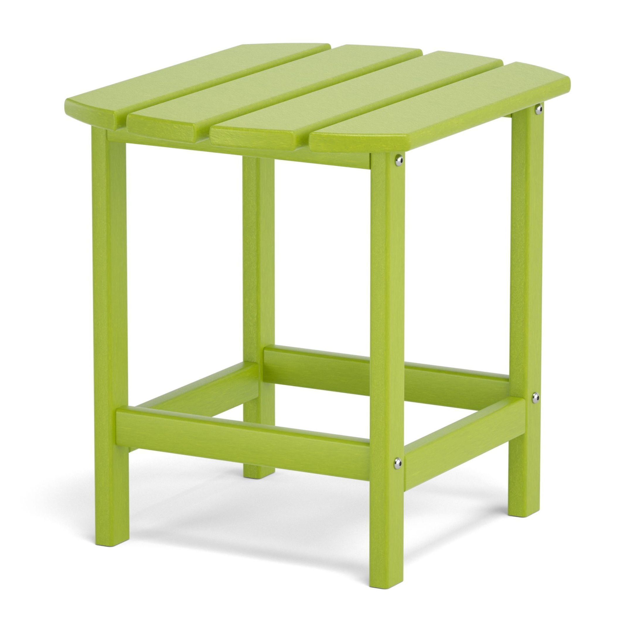 Adirondack Outdoor Side Table; HDPE Plastic End Tables for Patio ...