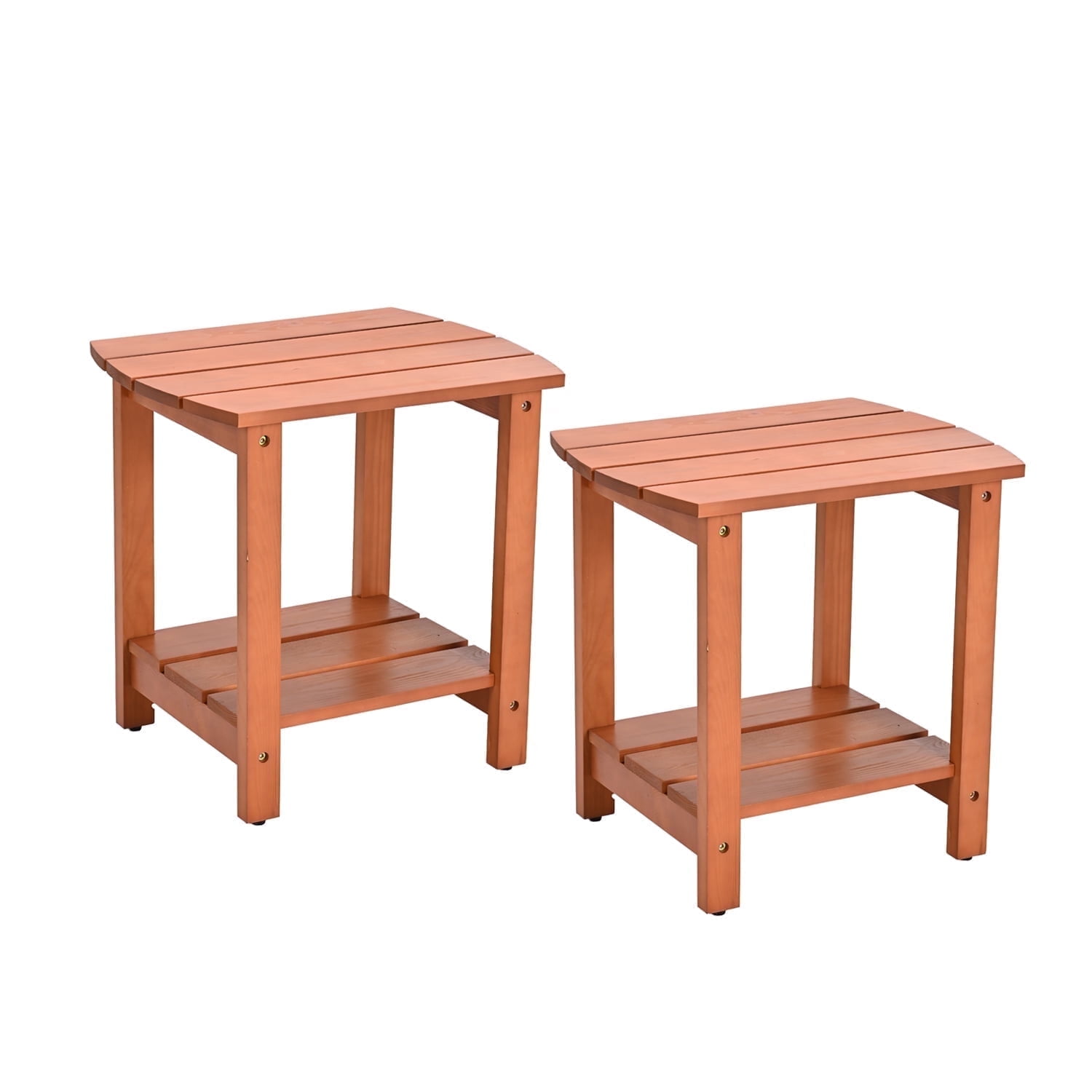 Adirondack Side Table 18", Solid Wood End Tables, Small Outdoor Coffee ...