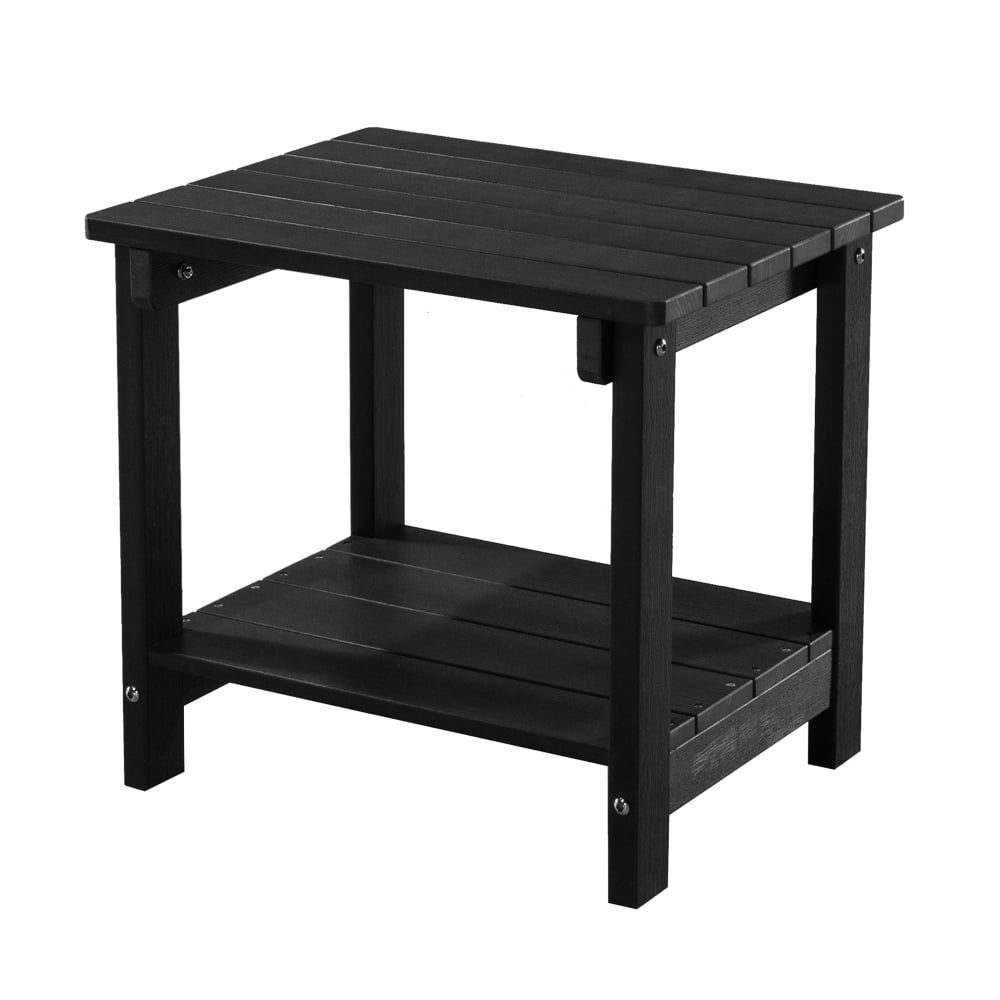 Adirondack Side Table, Double Outdoor Plastic Side Table, Poly Lumber ...
