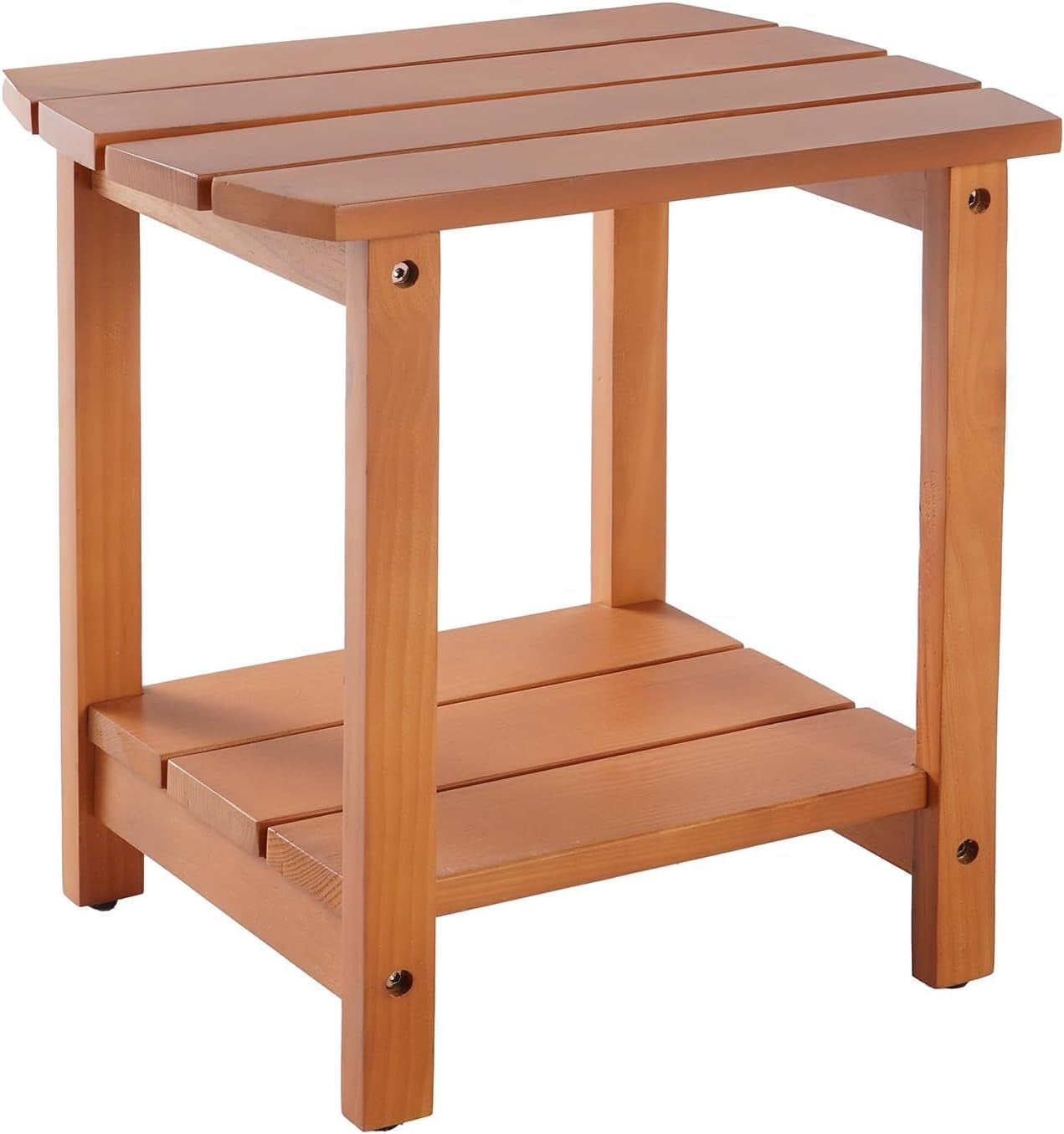 Adirondack Side Table, Double Outdoor Side Tables 18" Solid End Tables ...