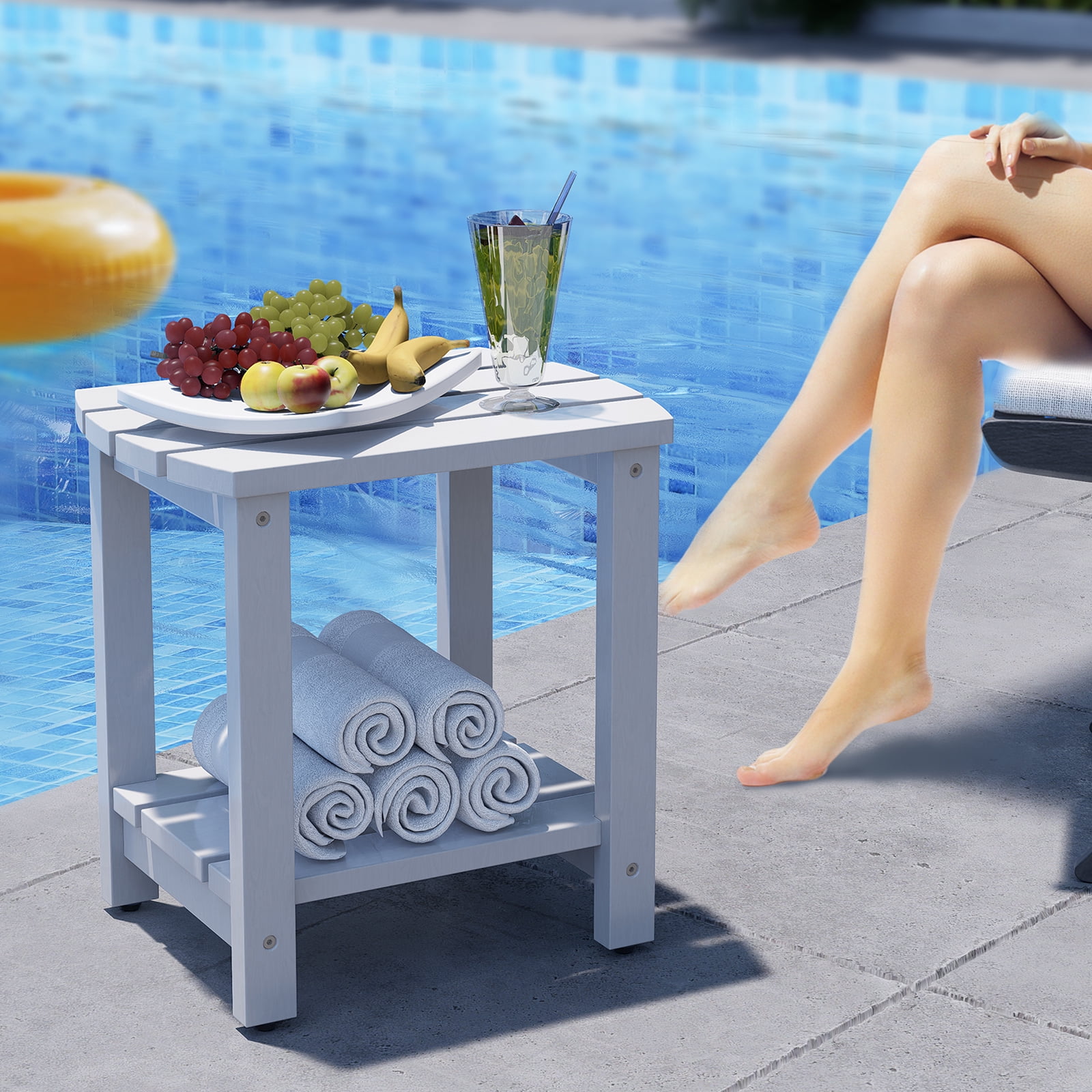 Adirondack Side Table, Solid Wood End Tables, Outdoor Coffee Table ...