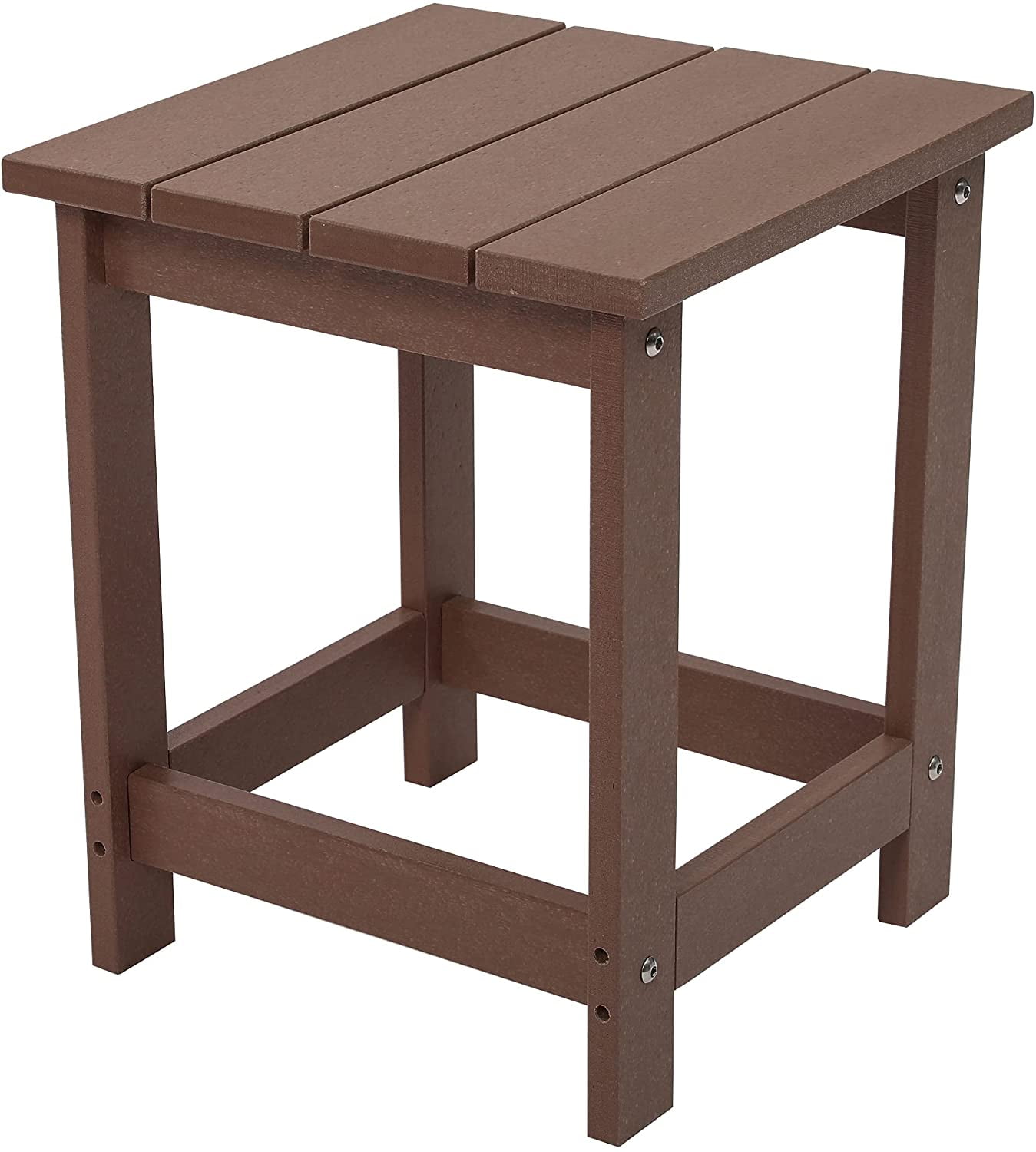 Adirondack Square Outdoor Side Table, Pool Composite Patio Table,HDPE ...