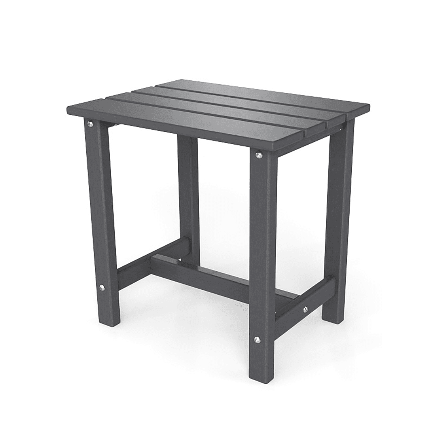 Adirondack-Style HDPE Side Table – Anti-Slip Surface & 2-Tier Storage ...