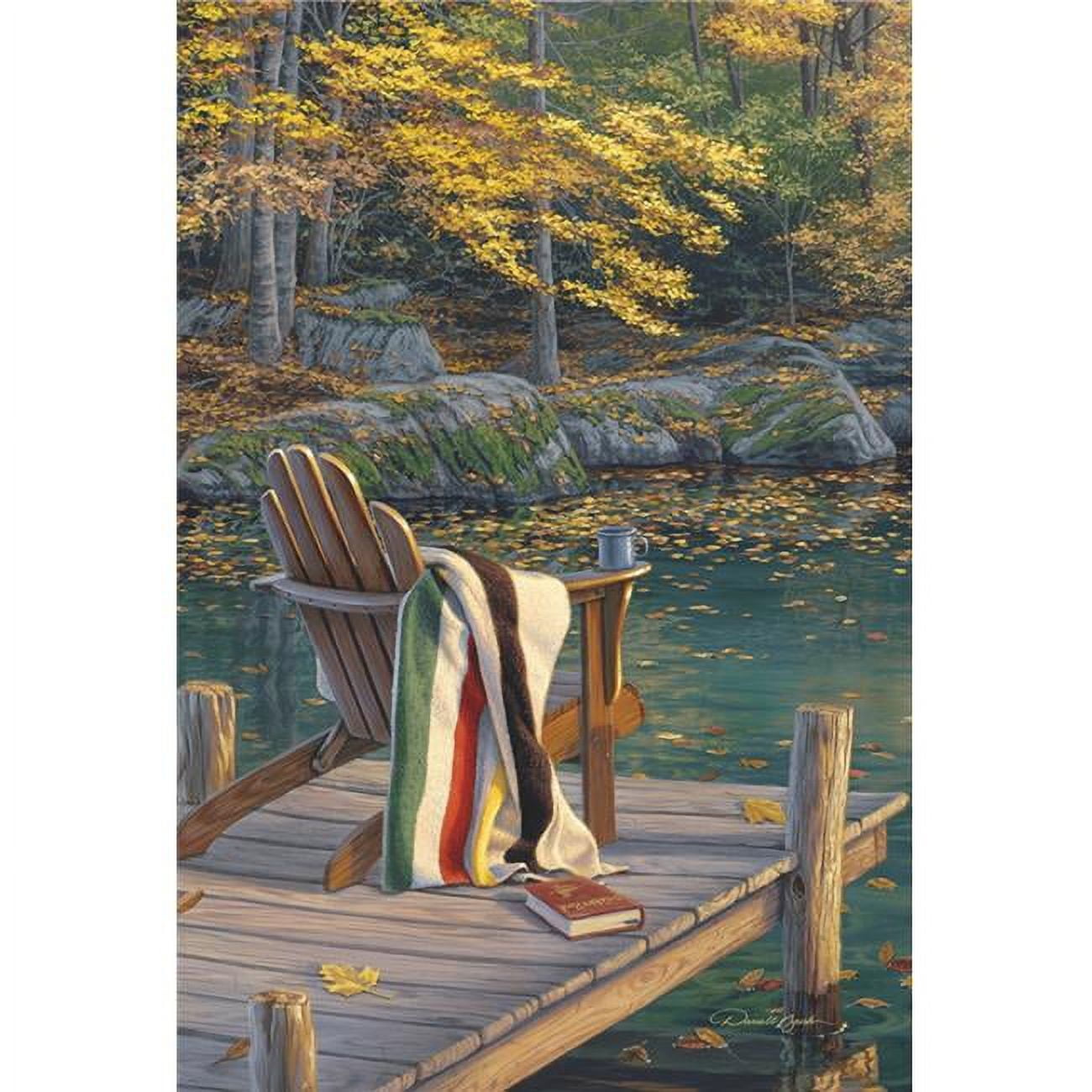 Adirondack at the Pond House Flag - Walmart.com