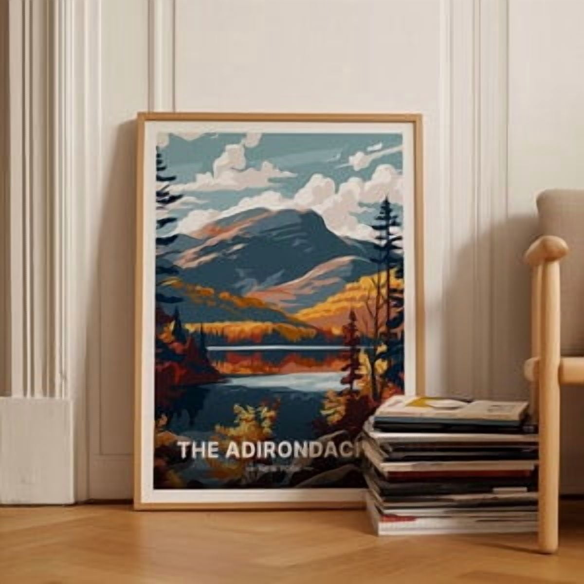 Adirondacks New York Travel Poster, Poster Home Decor , Poster Print ...