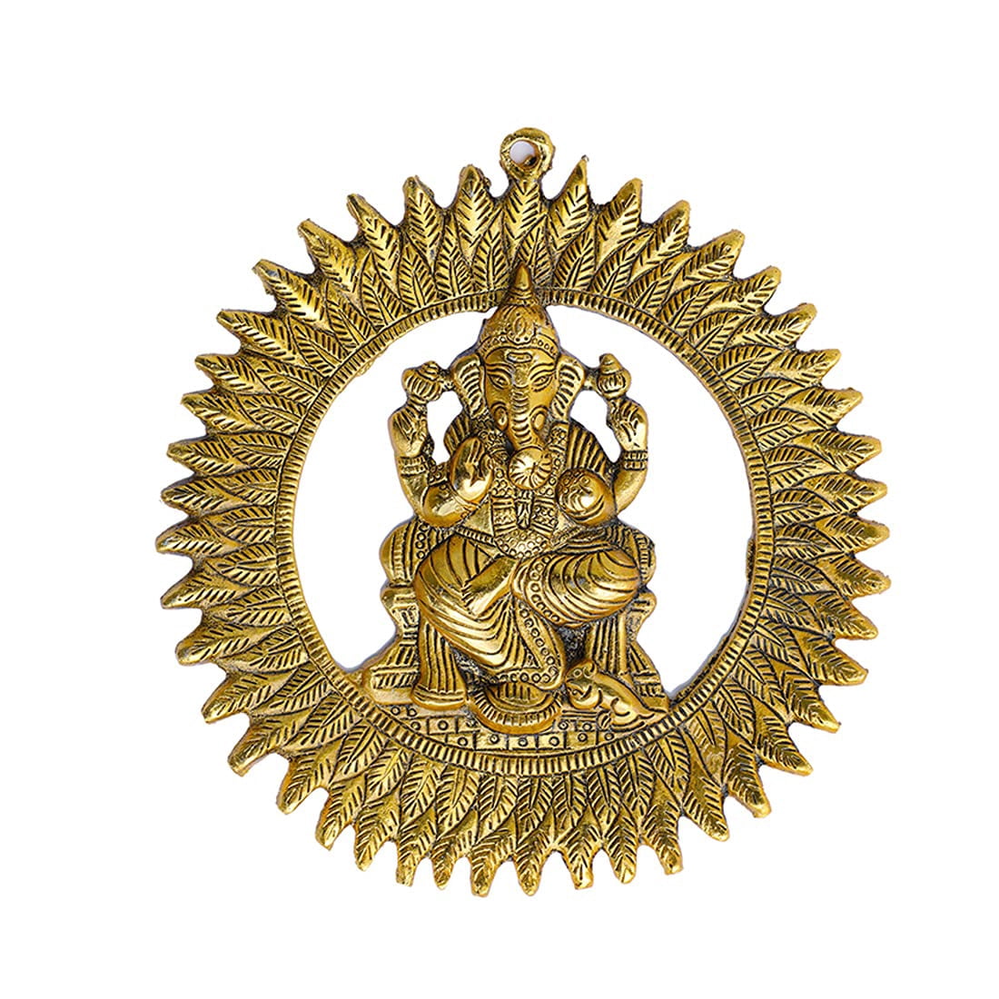 Aditri Creation Ganesha Wall Hanging Metal ATT1Ganesh Statue Round ...
