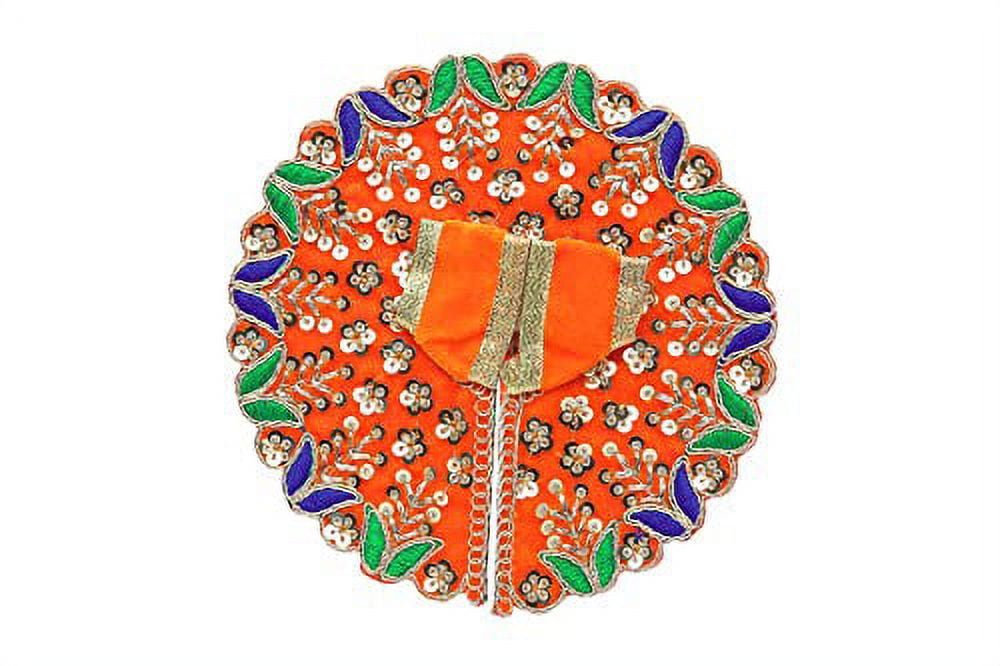 Aditri Creation Orange Ladoo Laddu Gopal Dress Cloth Bhagwan Poshak of ...