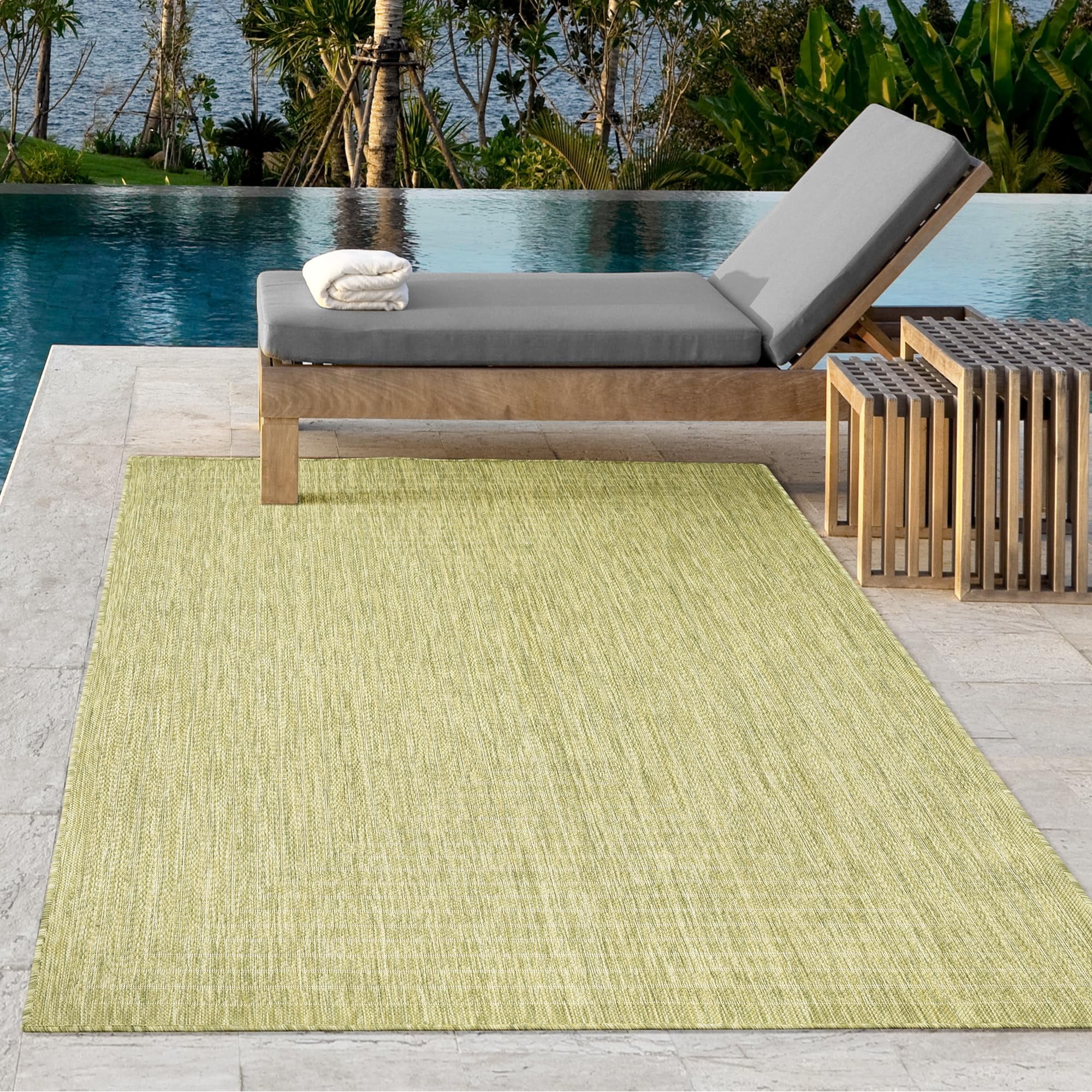 Adiva Rugs Outdoor Indoor Area Rug, Weather Resistant, Easy to Clean ...