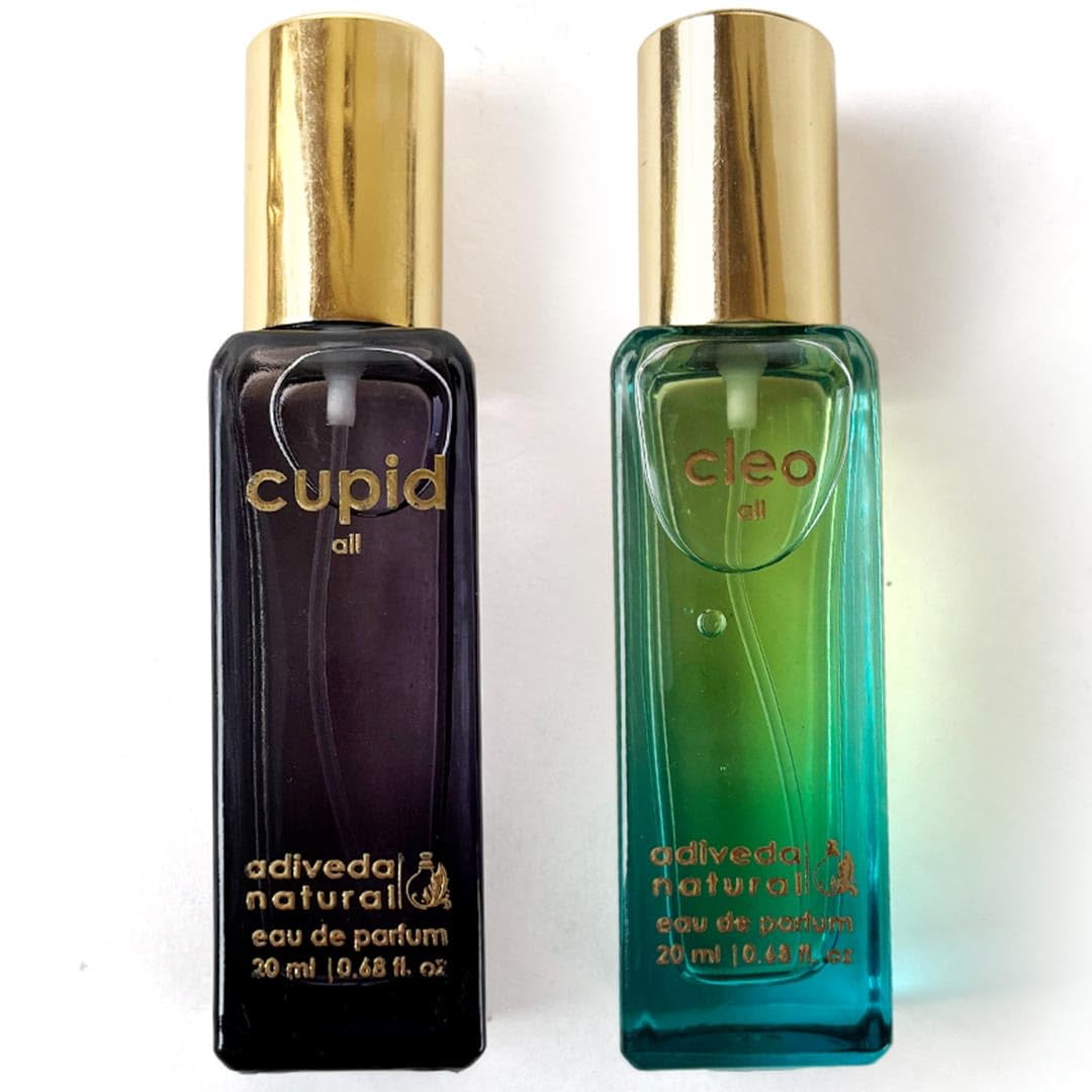 Adiveda Natural Cupid + Cleo Eau De Parfum Combo For Men & Women Pack ...