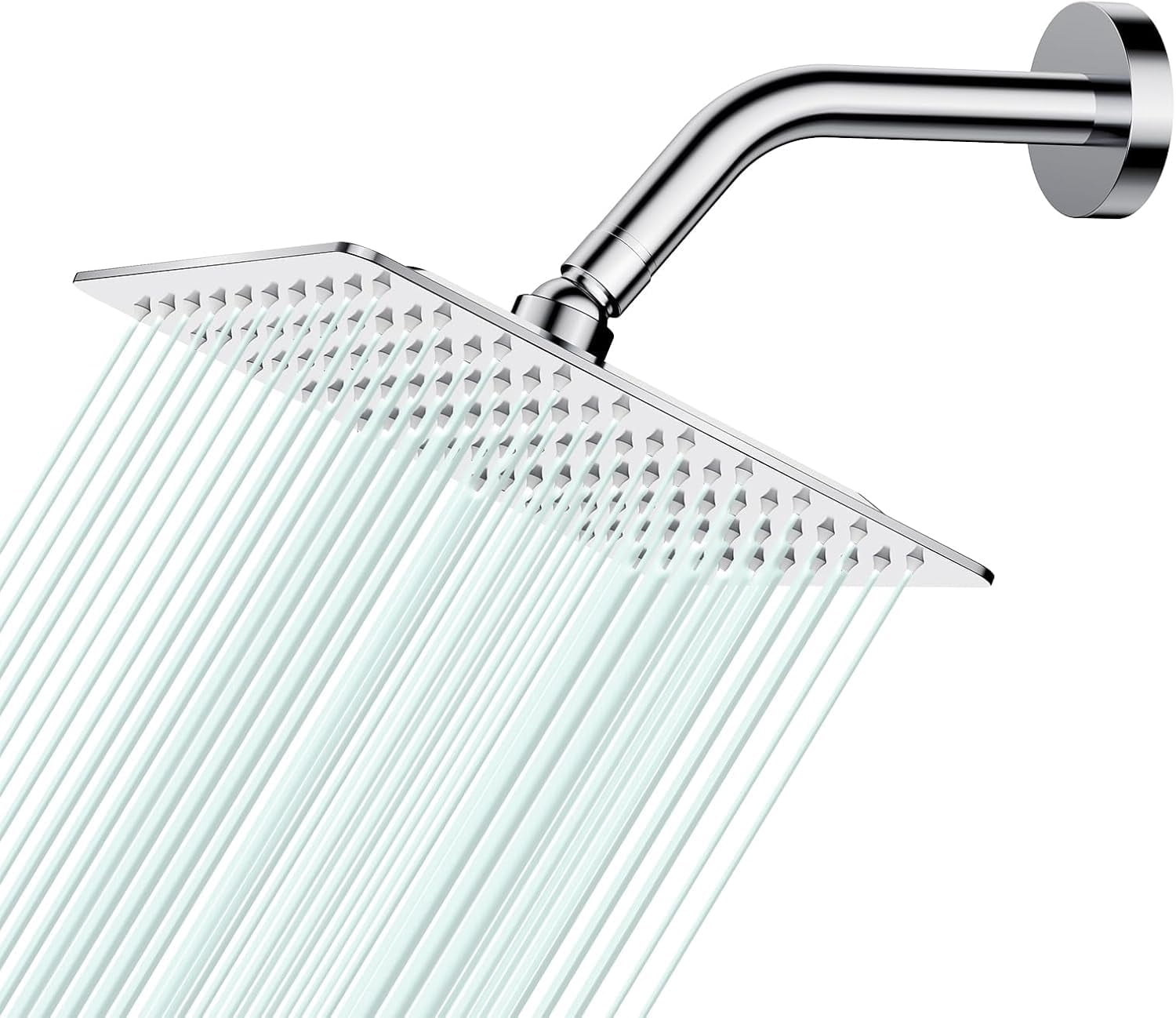 Adivta Square SS 304 Shower head High Flow Stainless Steel Square ...