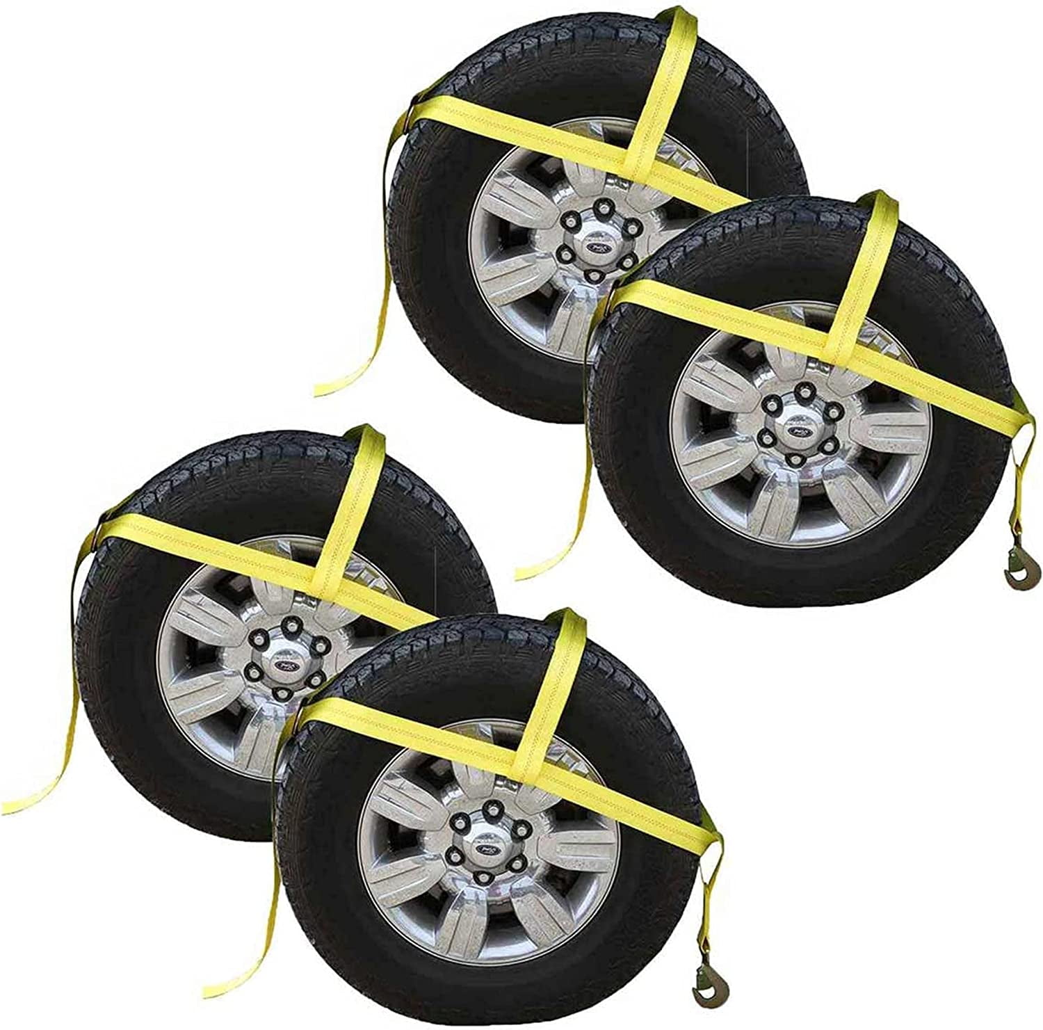 Adjtable Tow Dolly Strap, Car Dolly Strap with 2 Inch Top Strap and ...