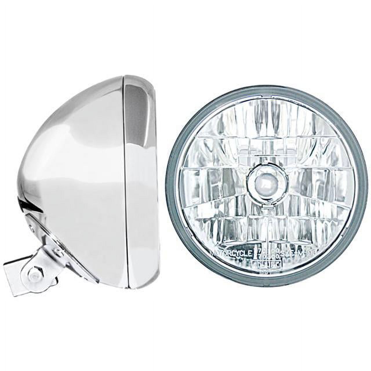 Adjure - 7” Universal Headlight Bucket, Chrome W/ T70100 Dc ‘Ice ...