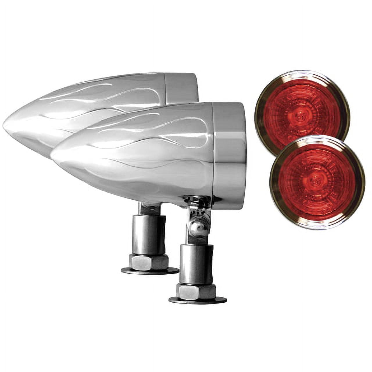 Adjure NS13514-R BEACON-1 BULLET LIGHTS (1 3/8" DIAMETER) RED LENS ...