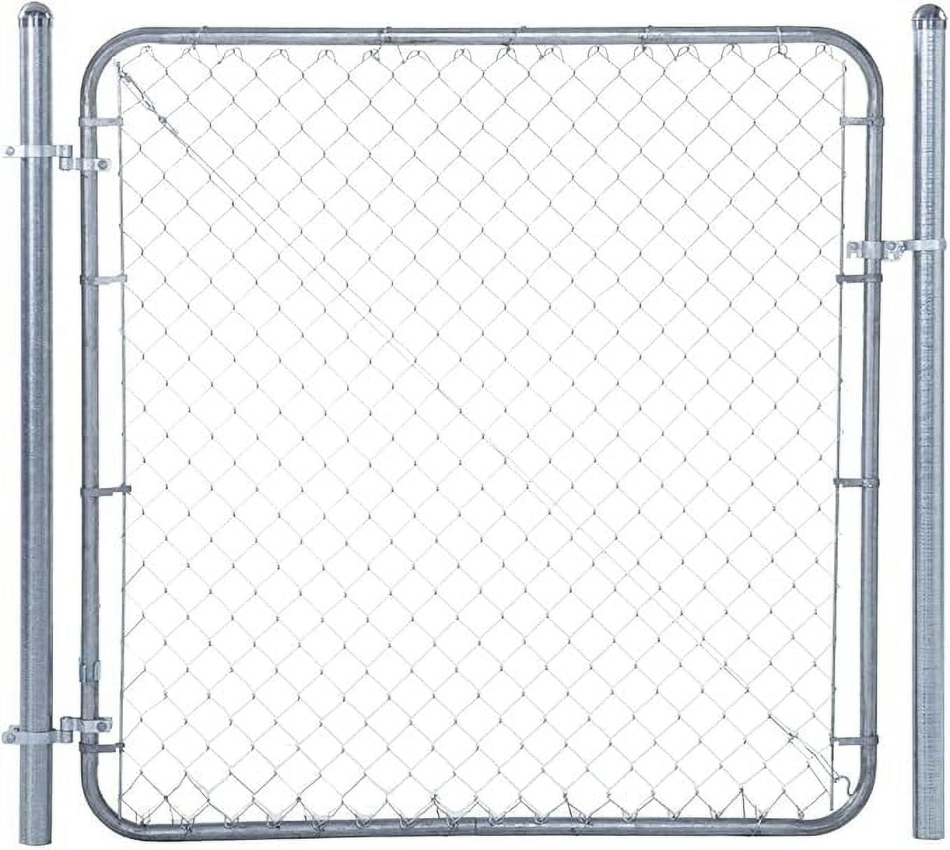 Adjust-A-Gate Fit-Right Chain Link Fence Walk-Through Gate Kit, Metal ...