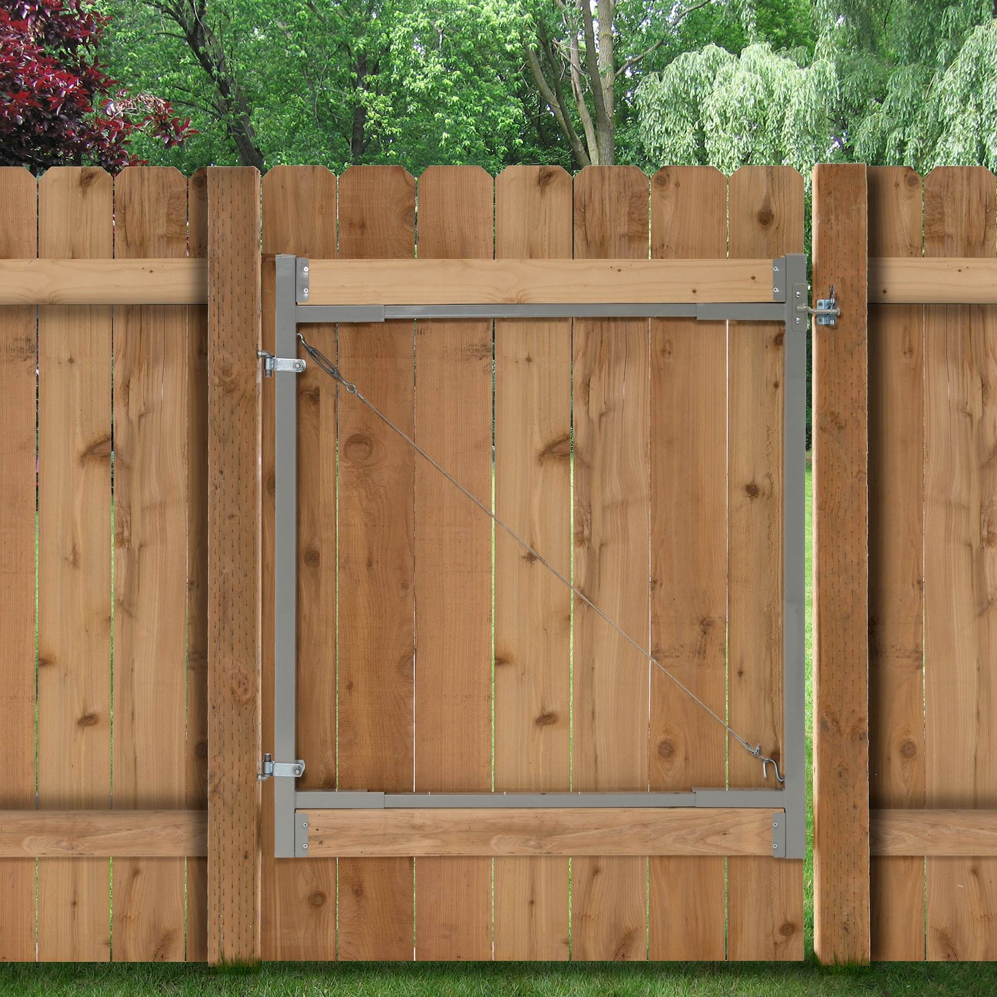 Free Shipping! Adjust-A-Gate Steel Frame Gate Kit, 36"-72" Wide Opening ...