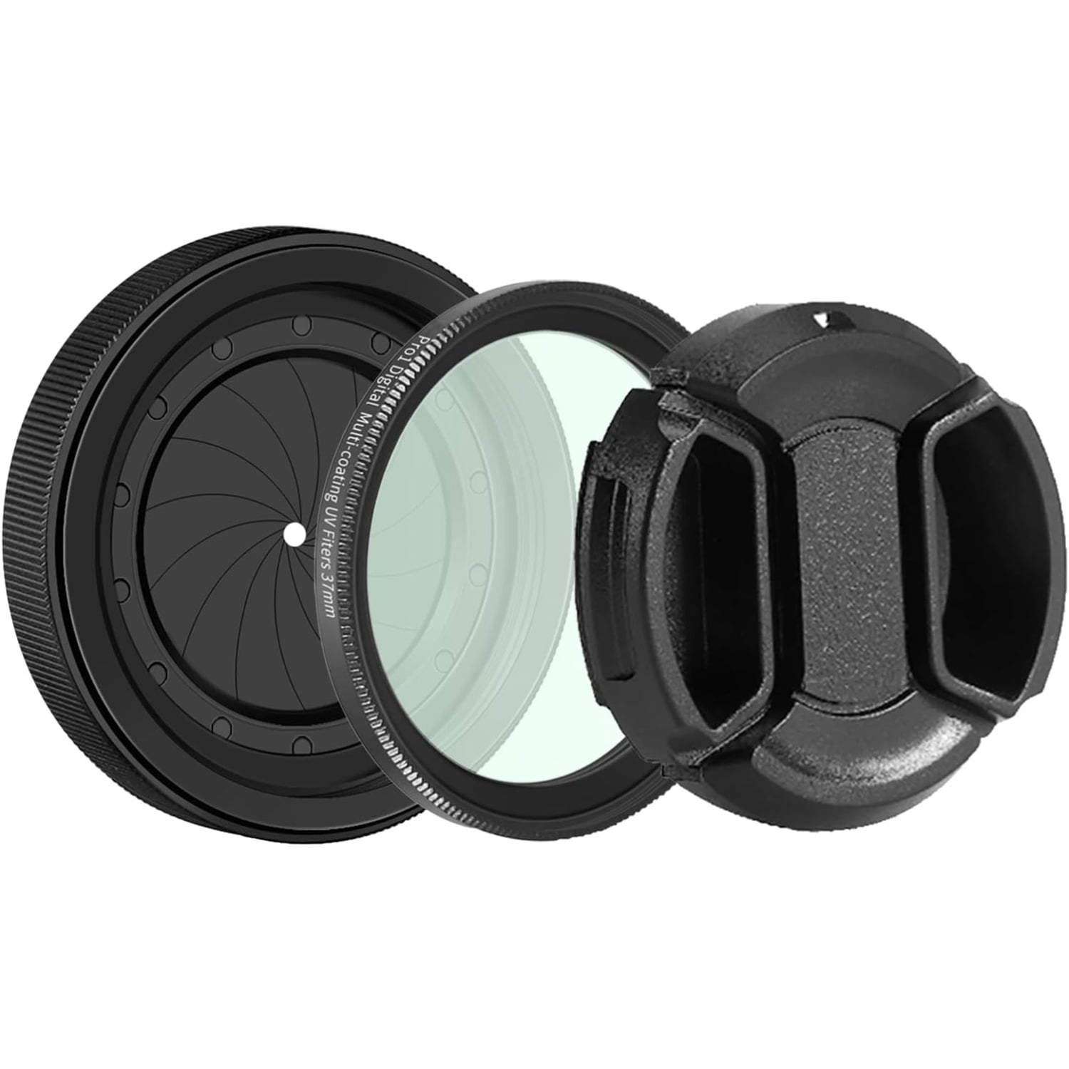 Adjustable 1.5-26mm iris Diaphragm Filter Cover Set M30 to M37 Iris ...