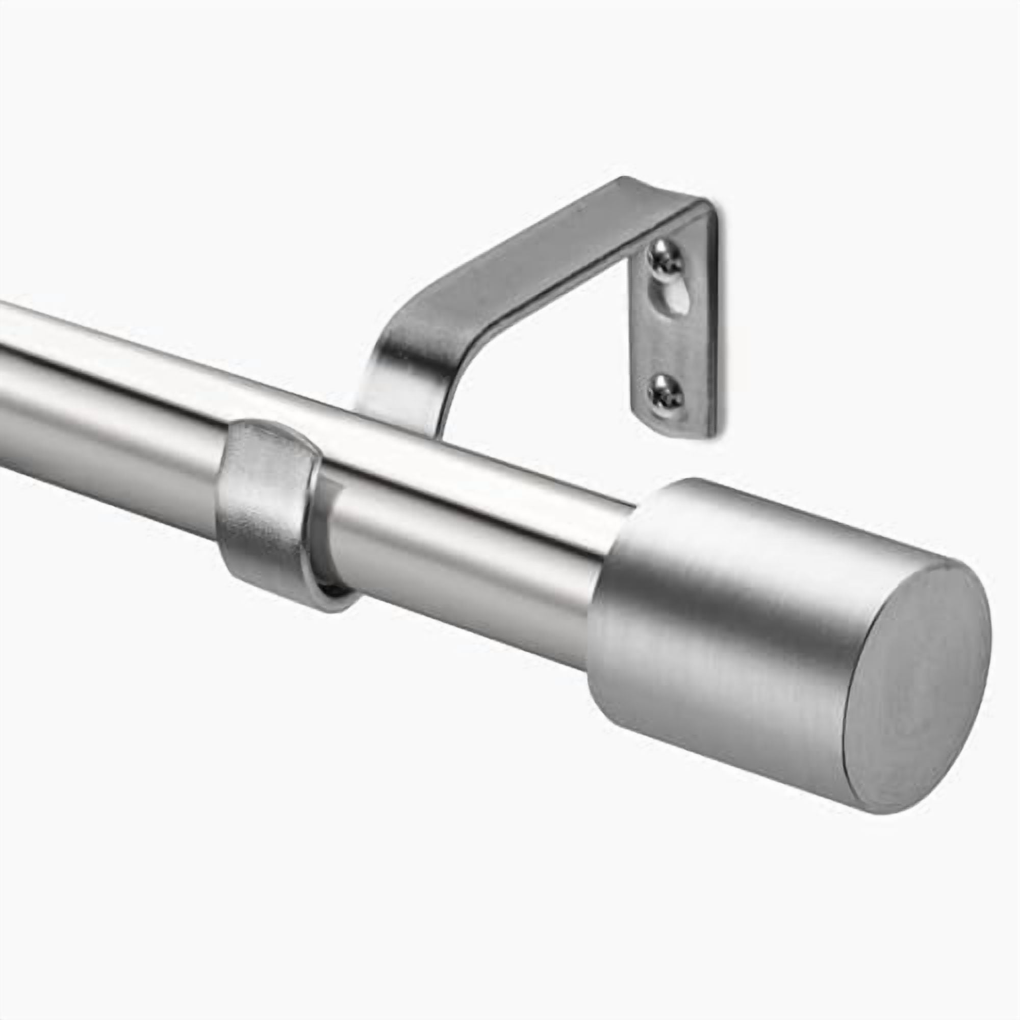 Adjustable 1 Inch Diameter Curtain Rod 48‑84 Inch with Nickel Finish ...