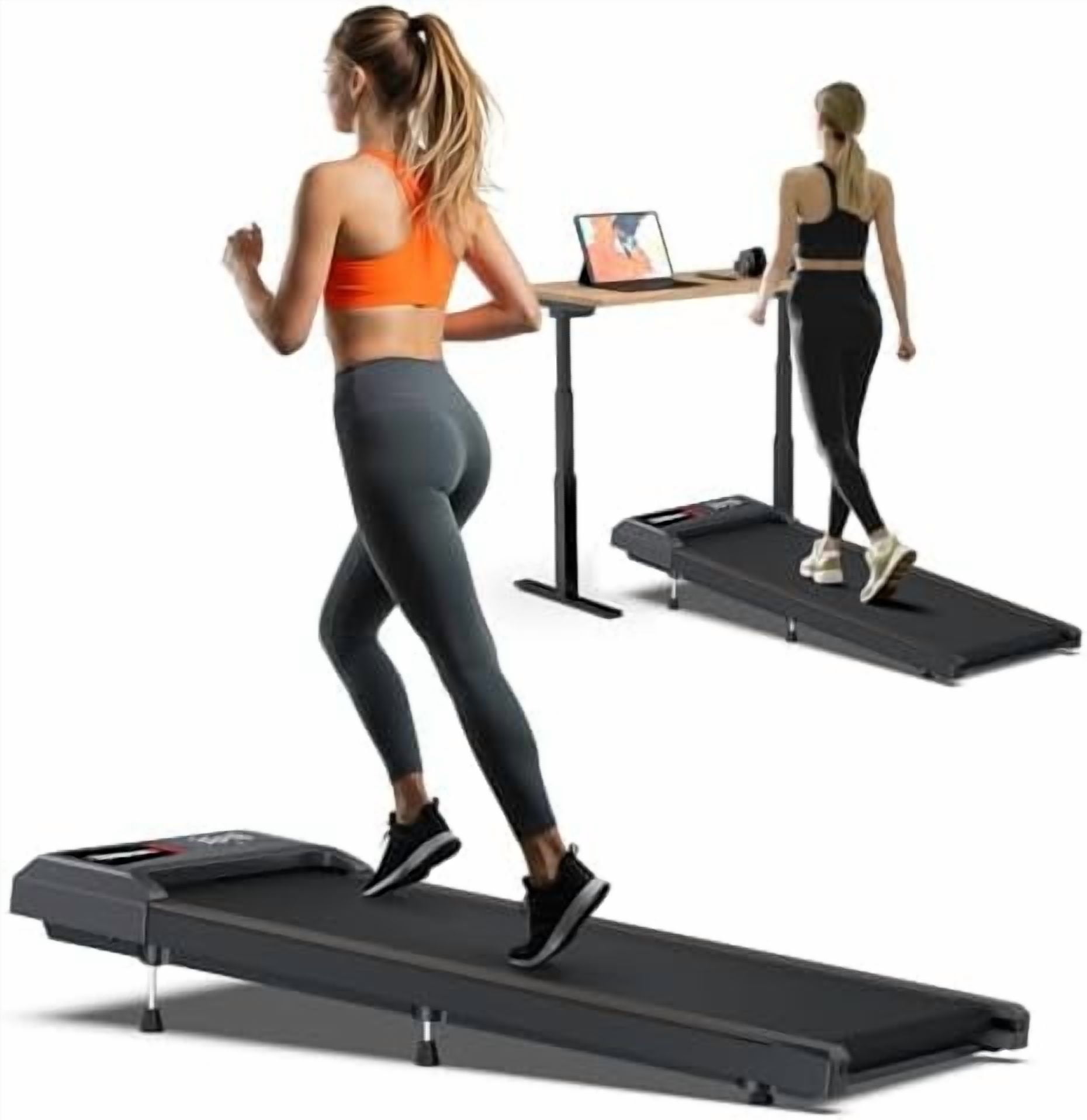Adjustable 10% Incline Treadmills for Home, Walking Pad 265+lb Capacity ...