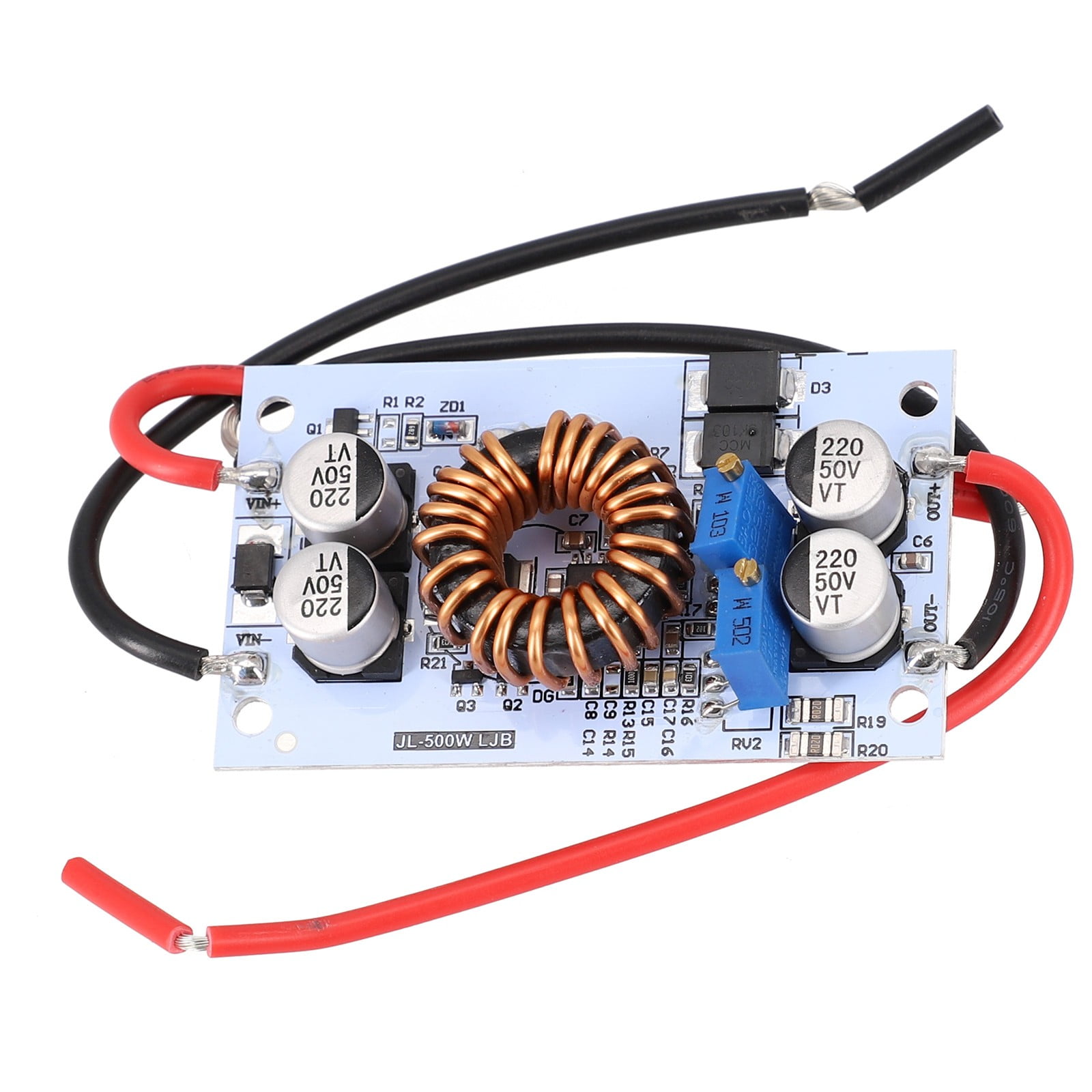 Adjustable 12V 50V DIY Regulated Power Supply 500W Boost Converter LED ...