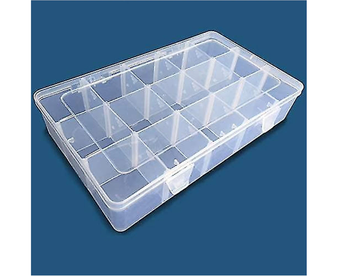 Adjustable 15-compartment Grid Slot Plastic Storage Box Jewelry Bead ...