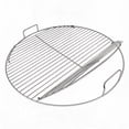 Adjustable 17-Inch Round BBQ Grill Rack - Silvery White, Carbon Steel ...